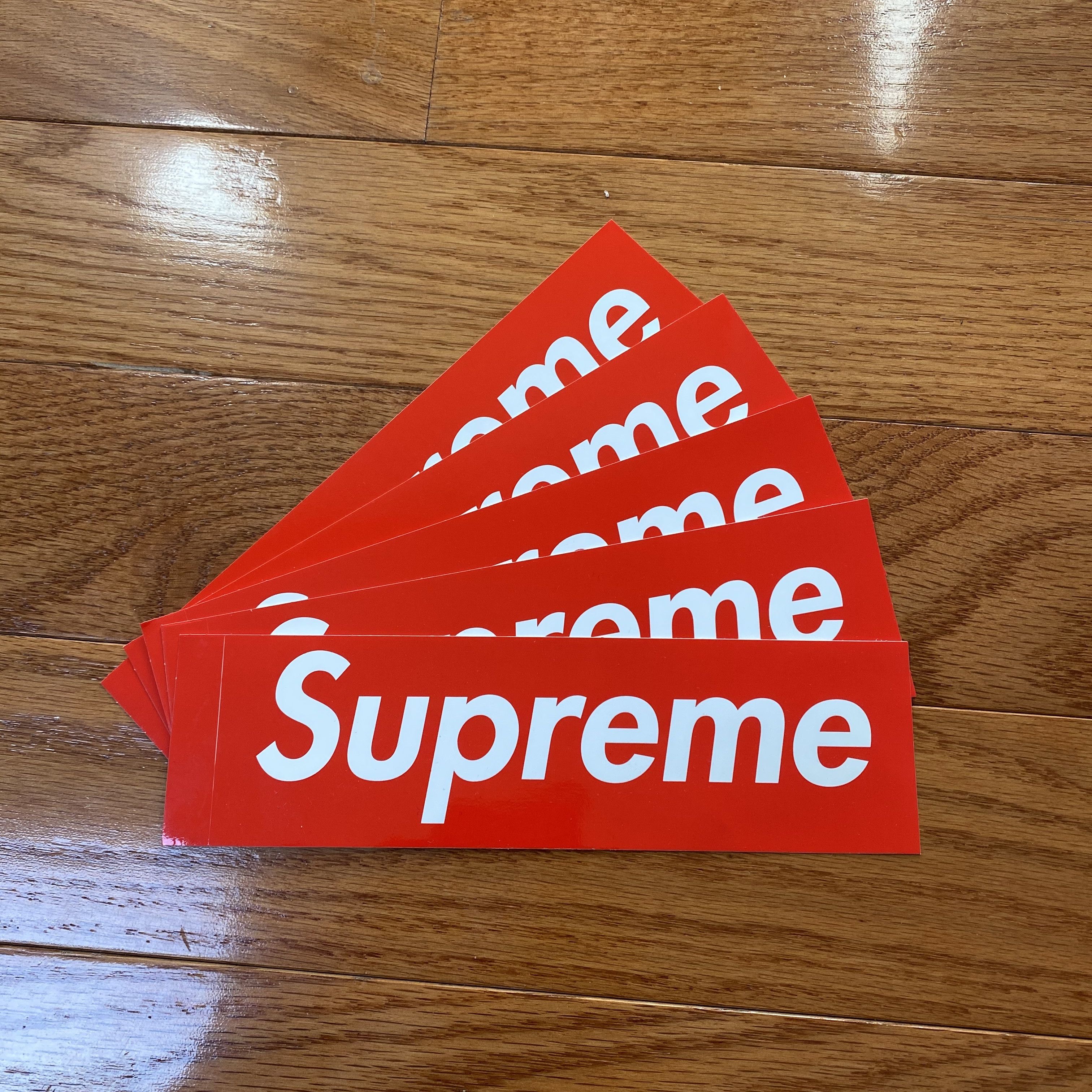Supreme BOX LOGO RED STICKERS | Grailed