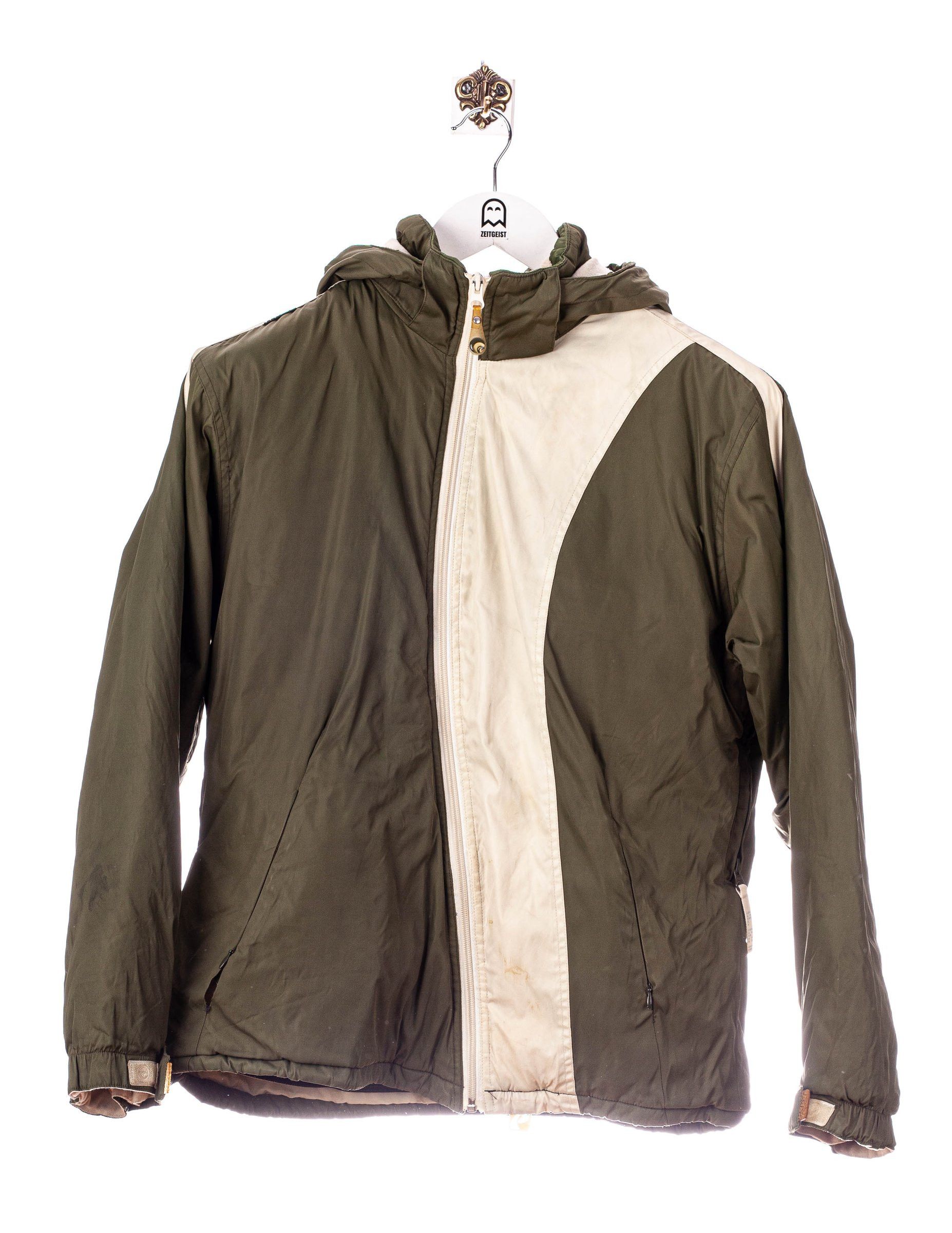 Vintage Vintage powder room winter jacket -Green/beige | Grailed