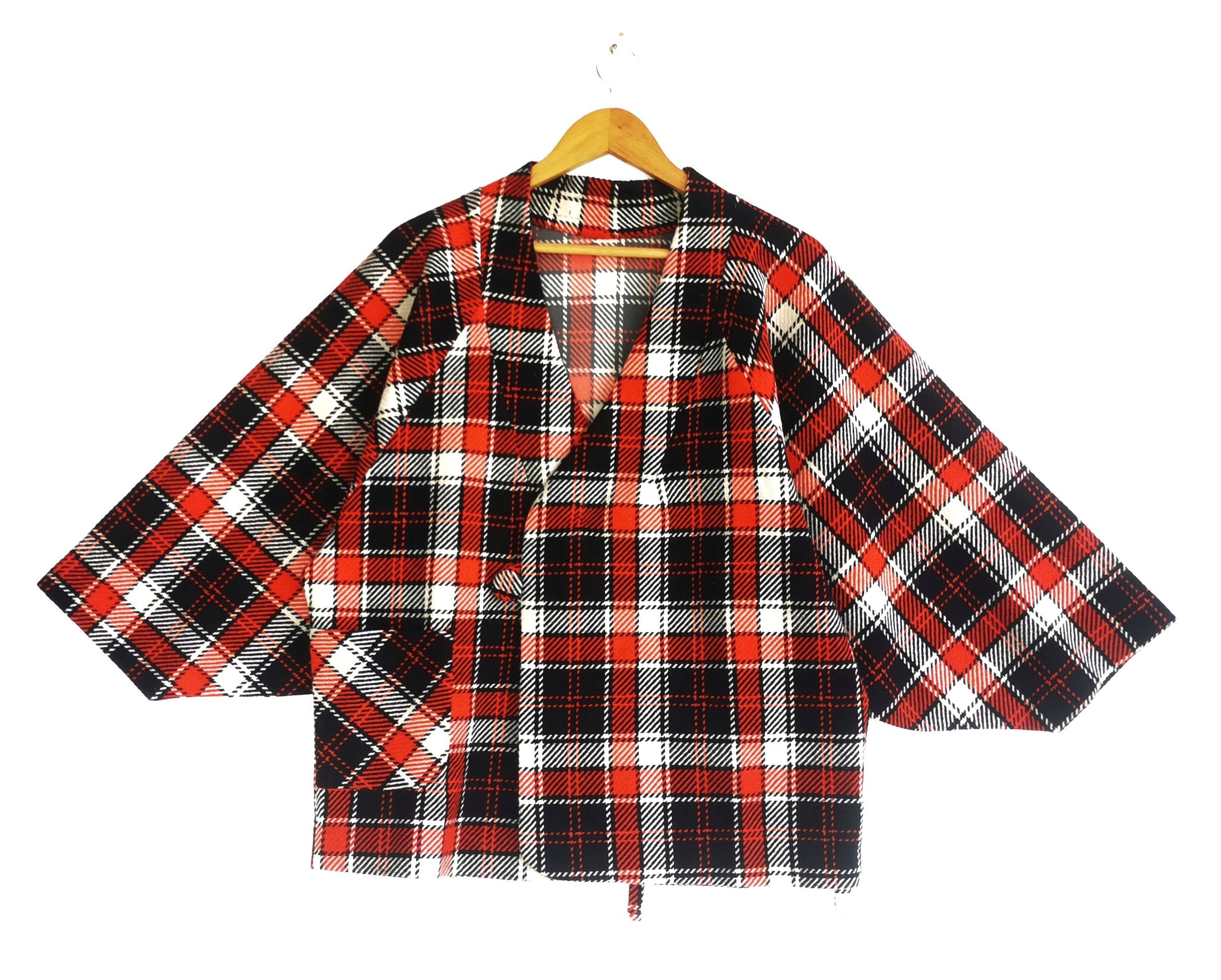 Japanese Brand × Kimono Japan Dragon Hanten Tartan Kimono Jacket | Grailed