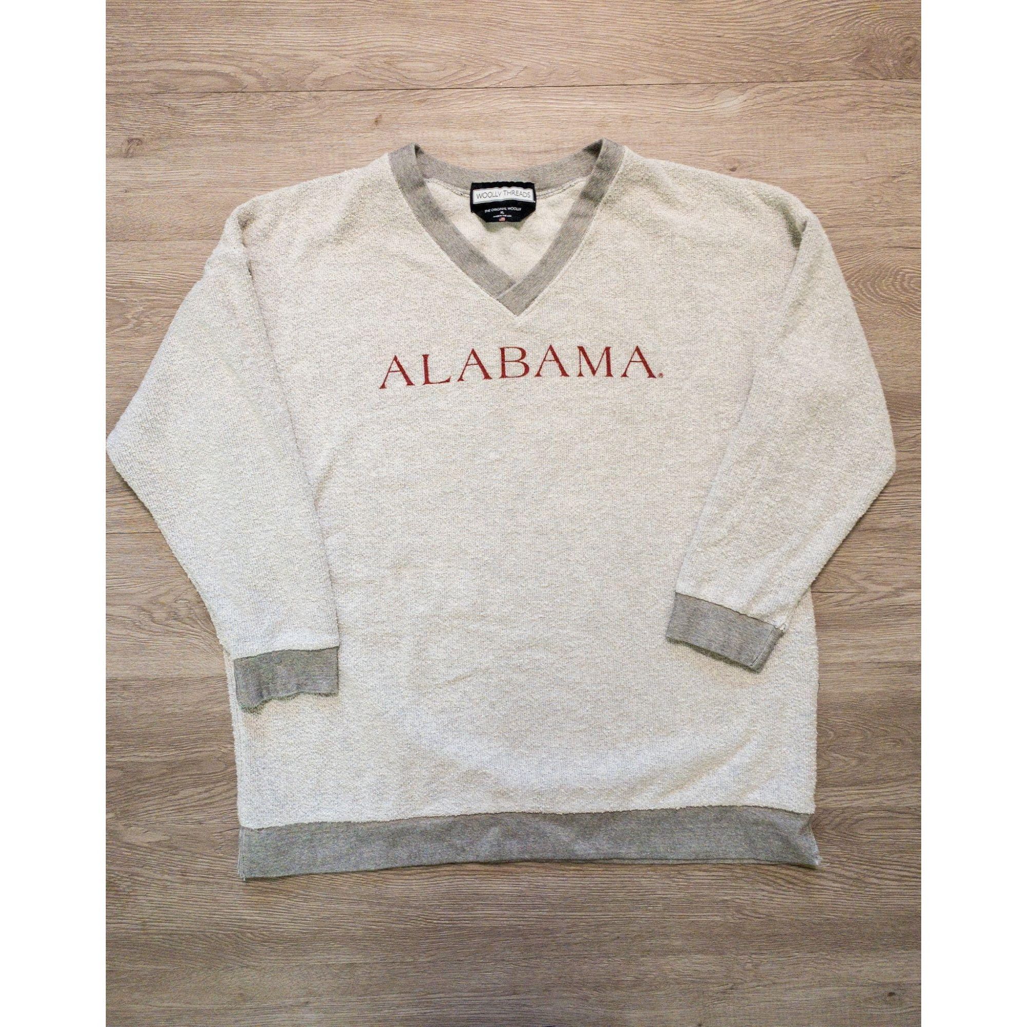 Vintage Wooly Threads Alabama Crimson Tide Terry Cloth like Sweater ...