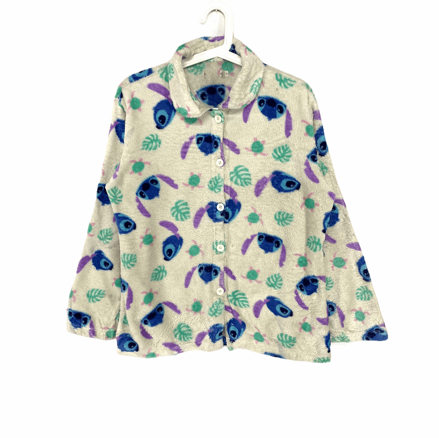 Disney × Vintage Lilo and Stitch allover print vintage fleece jacket ...