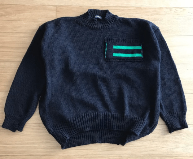 Raf Simons Striped Pocket Sweater | Grailed