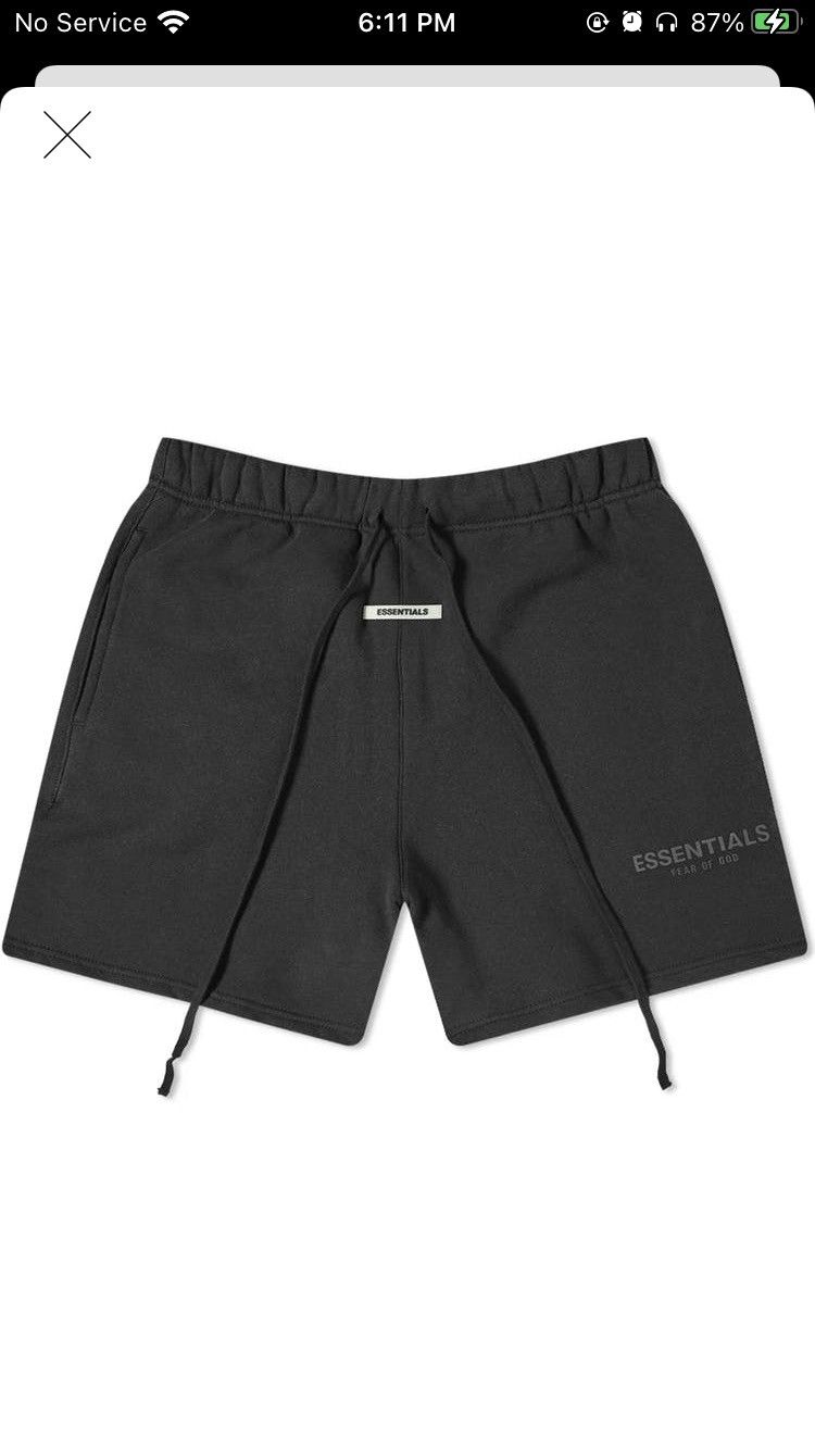 Fear of God × Nike Fear Of God Essentials Shorts Black FW2020 | Grailed