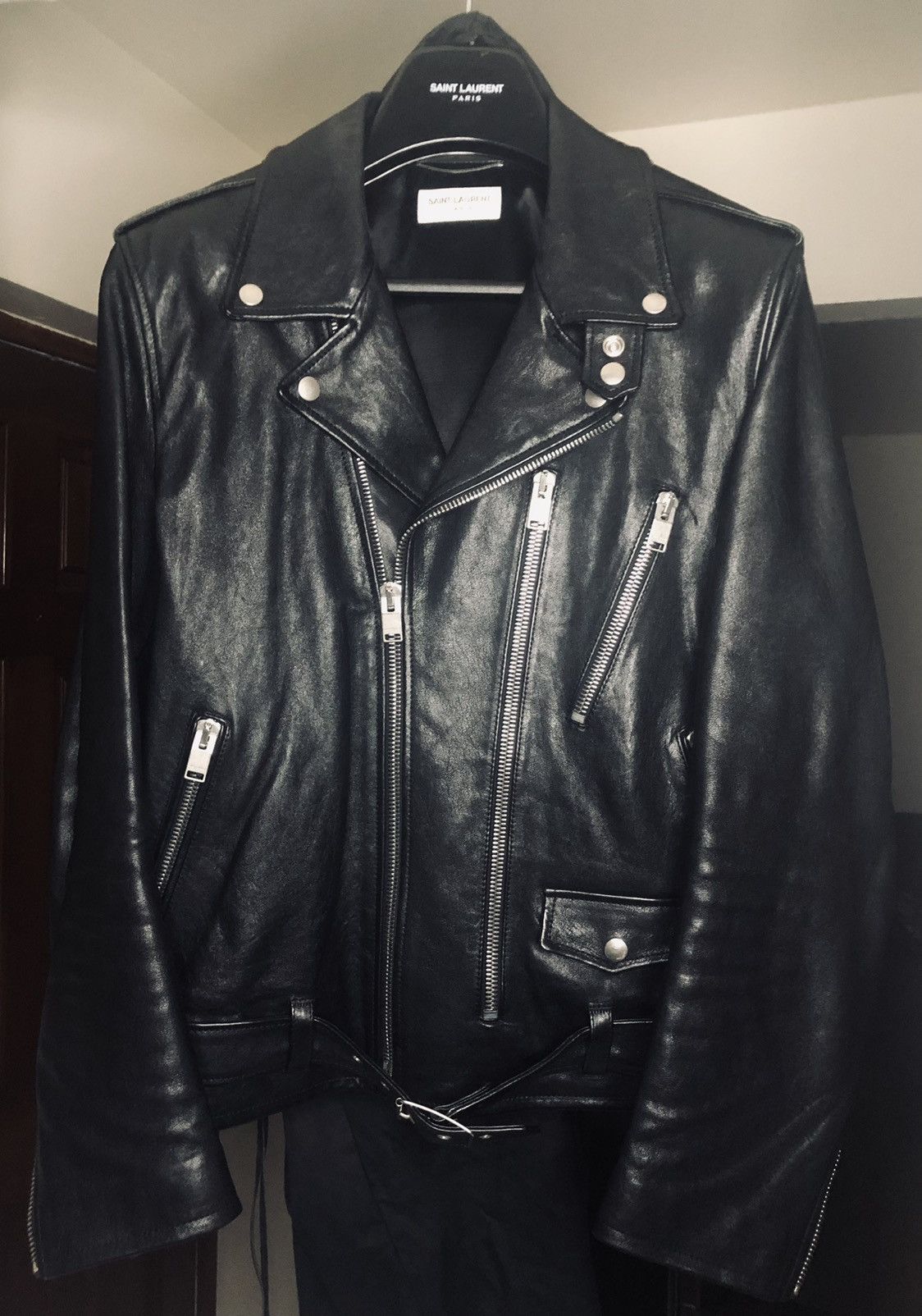 Saint Laurent Paris Saint Laurent L17 Motorcycle Jacket Heidi Era | Grailed