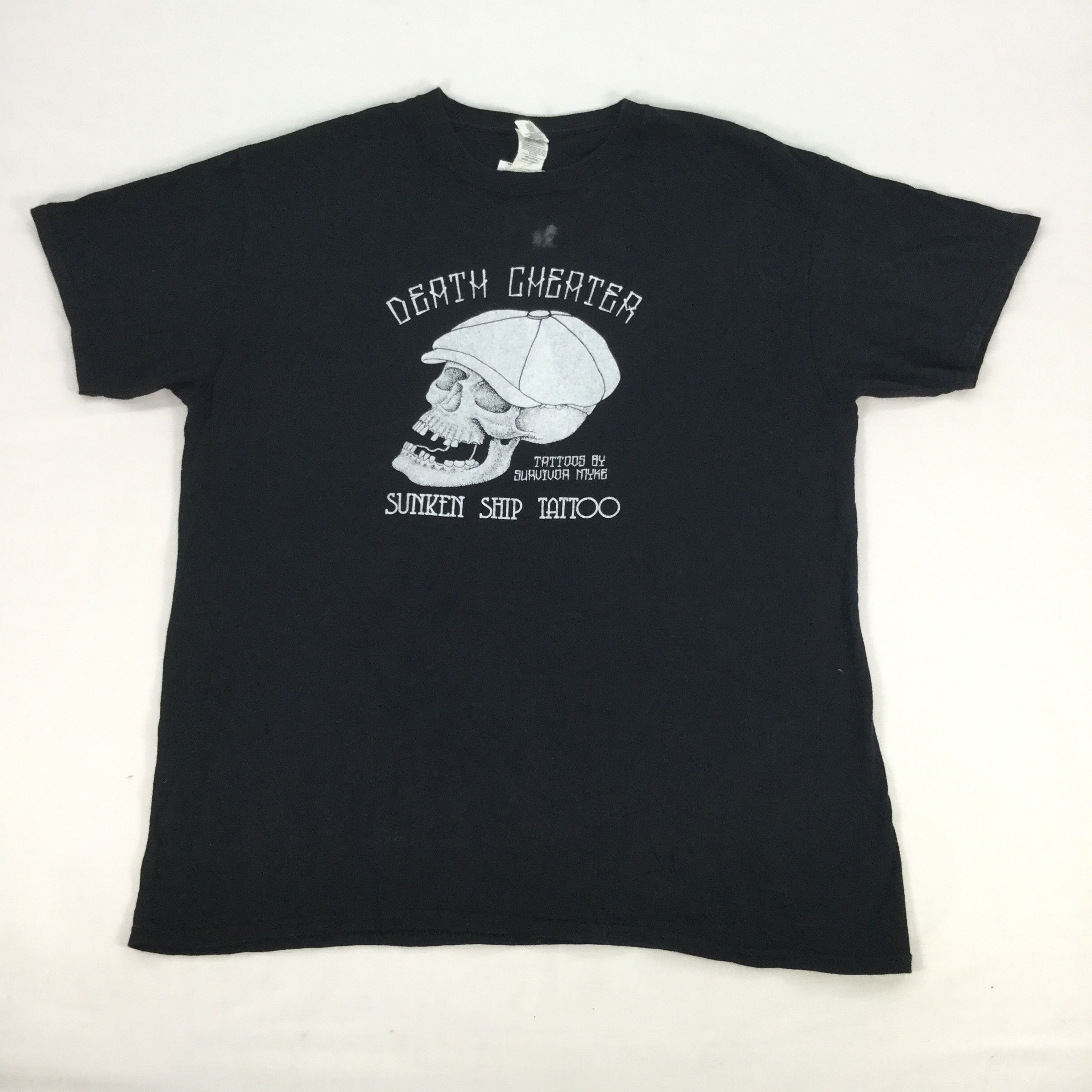 Art × Other × Streetwear DEATH CHEATER SHUKEN SHIP TATTOO SKULL art T ...