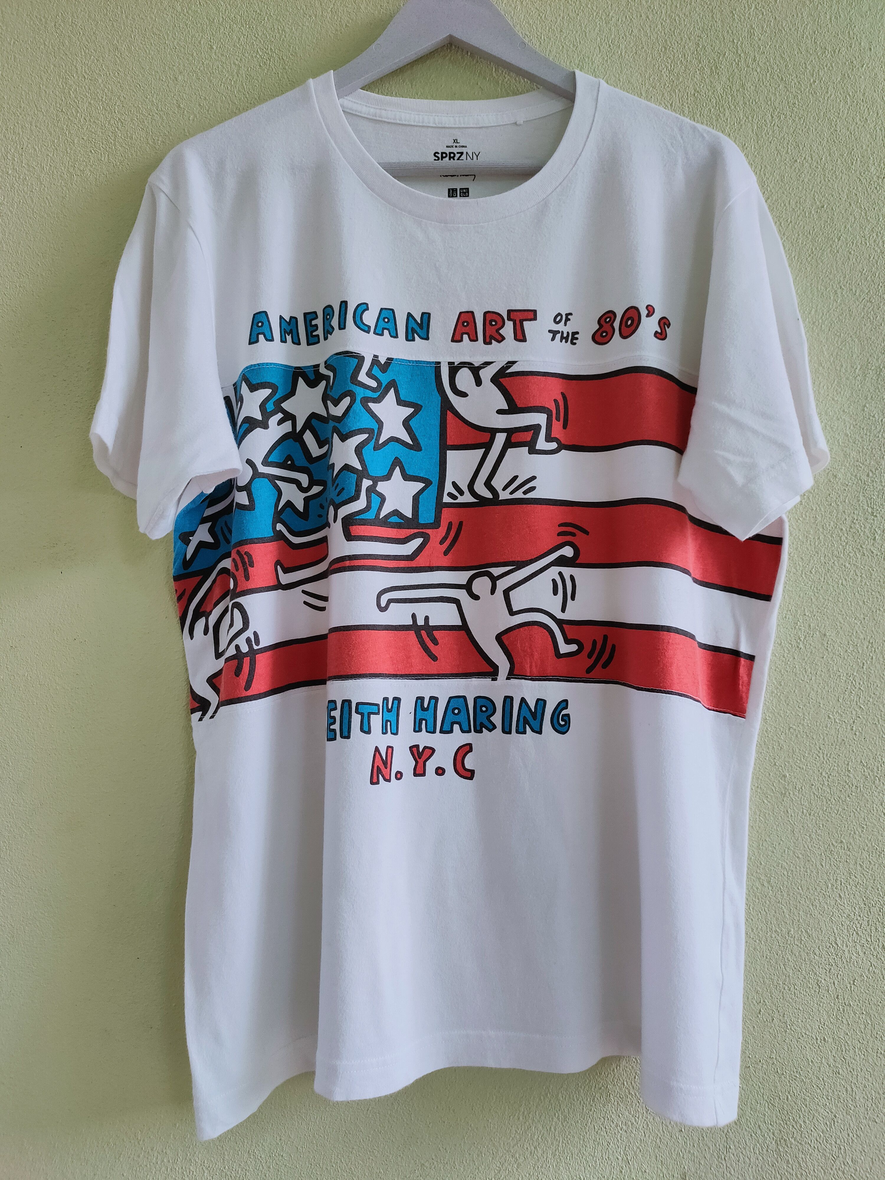 Keith Haring × Uniqlo KEITH HARING american flag by UNIQLO tee | Grailed