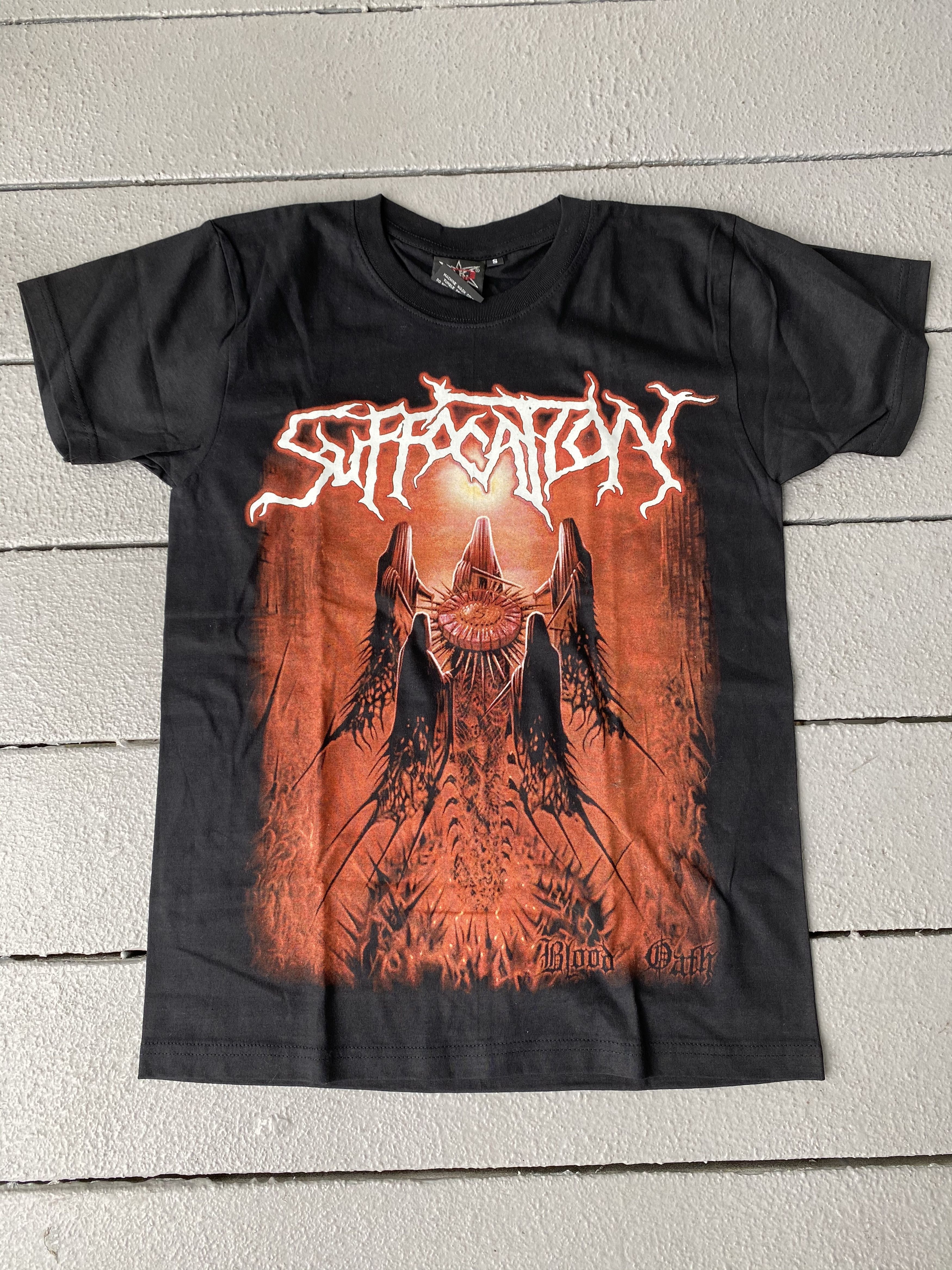 Band Tees × Slipknot × Travis Scott Suffocation Blood Oath Horror Death ...