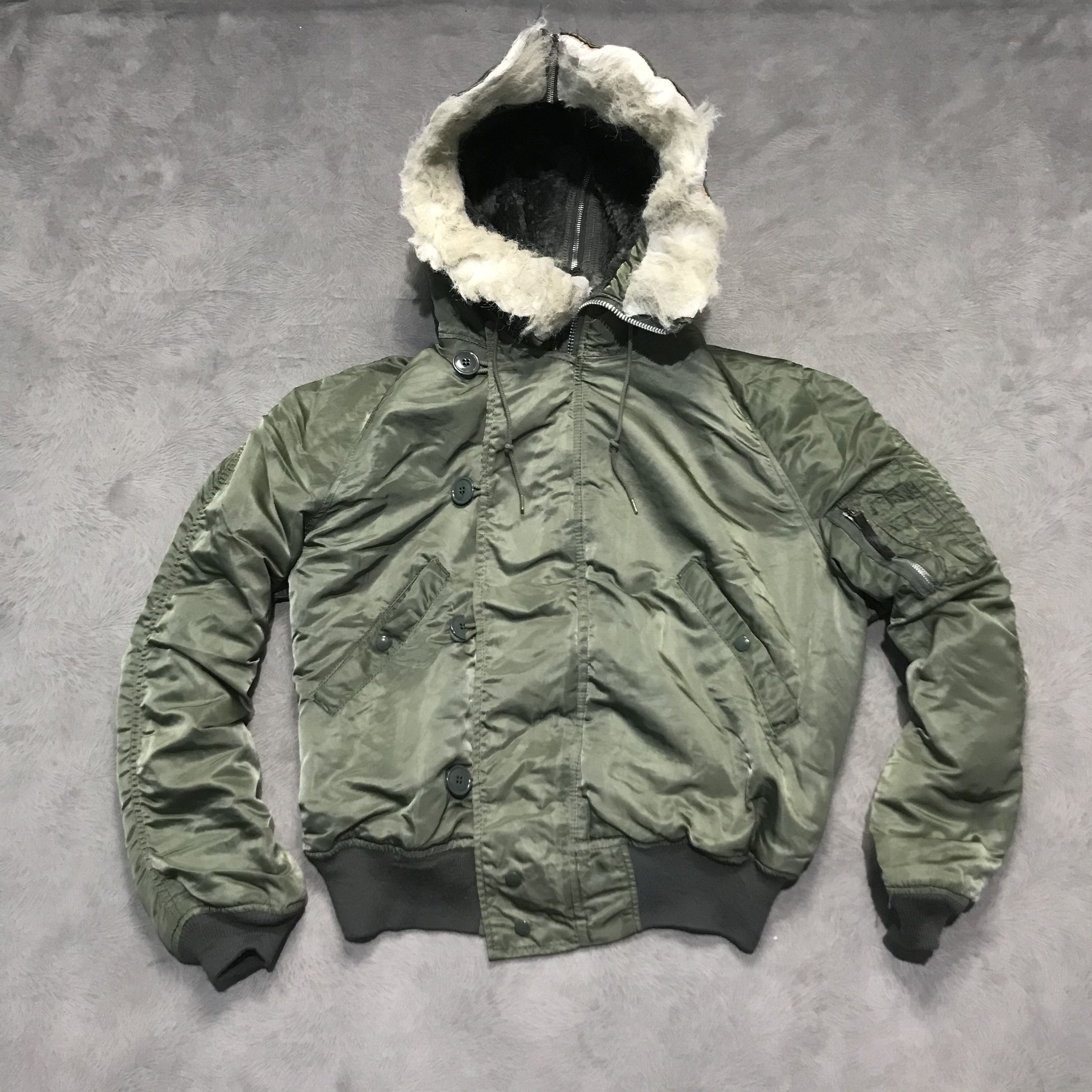 Alpha Industries × Military × Vintage AlphaIndustries N2B Bomber Jacket ...