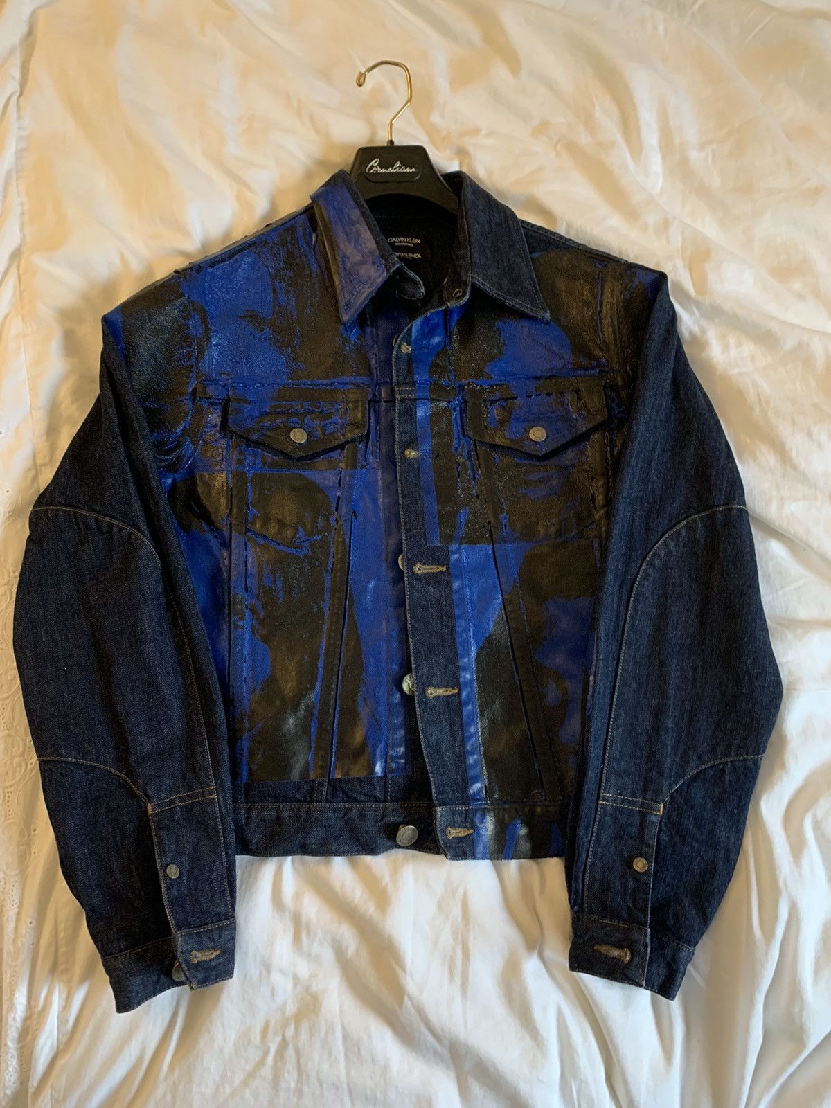 Raf Simons Raf Ck Andy Warhol paint jacket | Grailed