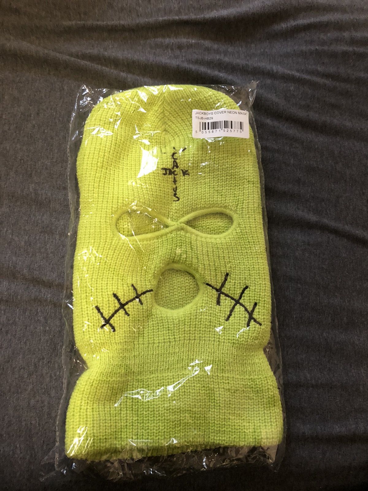 Travis Scott Travis Scott Jack boys neon facemask ski mask face | Grailed