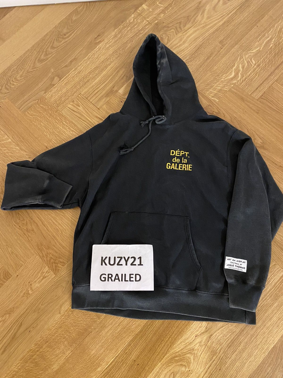 Gallery Dept. Gallery Dept. Black Yellow Logo hoodie | Grailed
