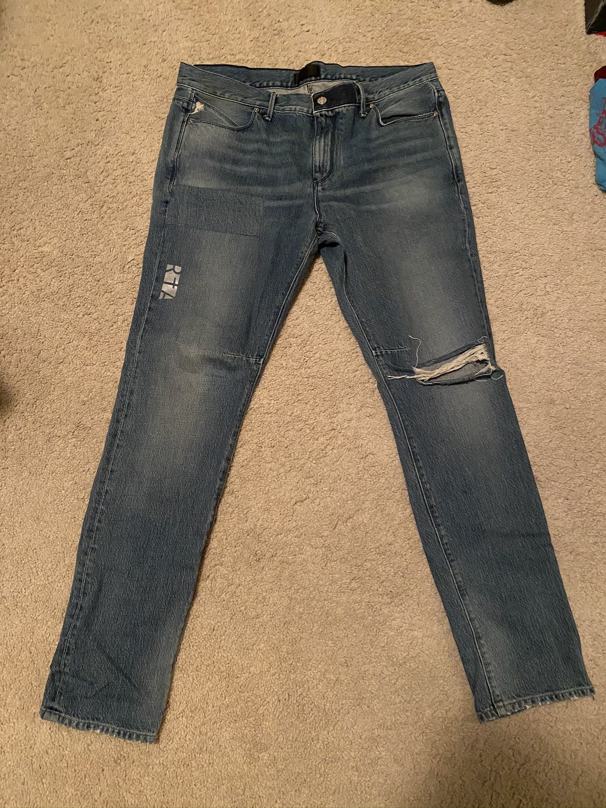 Rta Rta Reflective Denim Jeans | Grailed