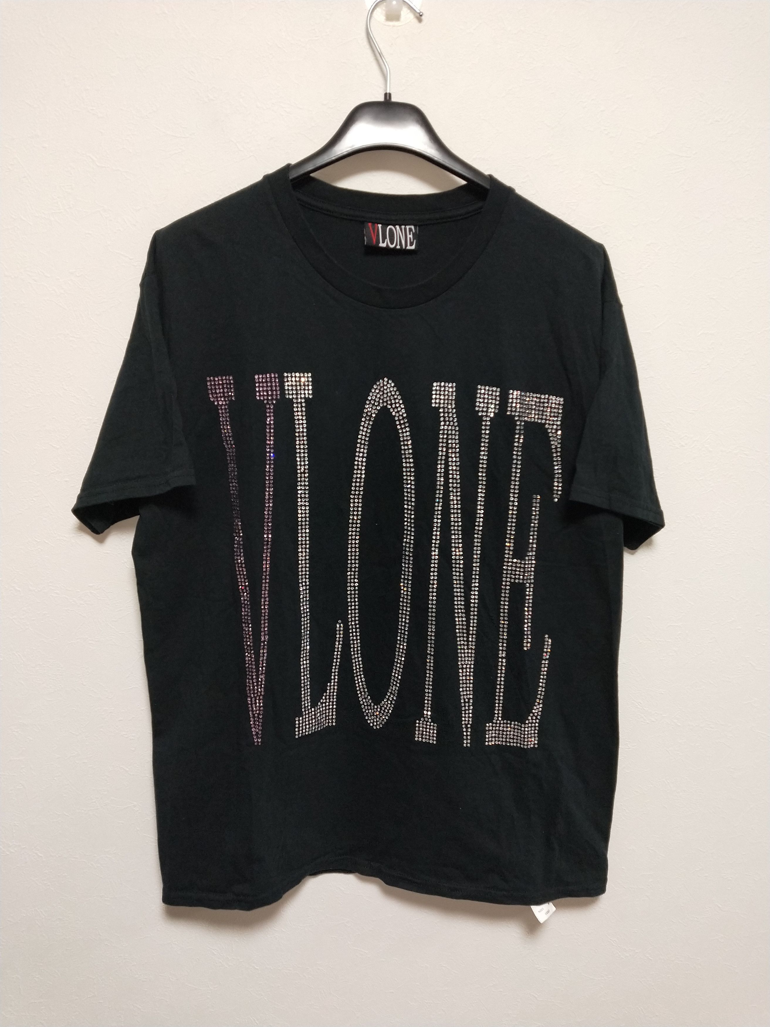 Vlone Staple Rhinestone Tee | Grailed