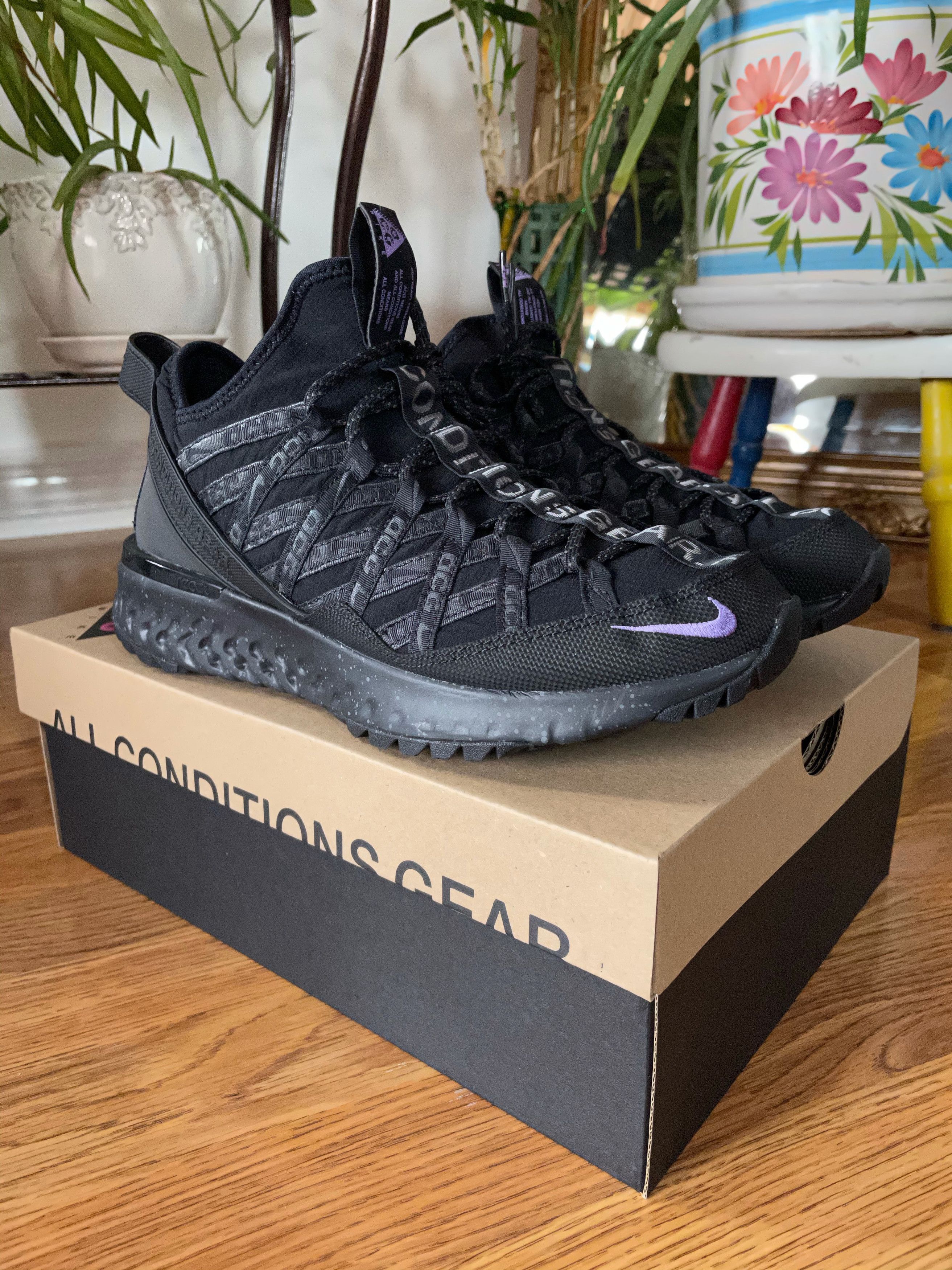 Nike Nike ACG React Terra Gobe Black Space Purple | Grailed