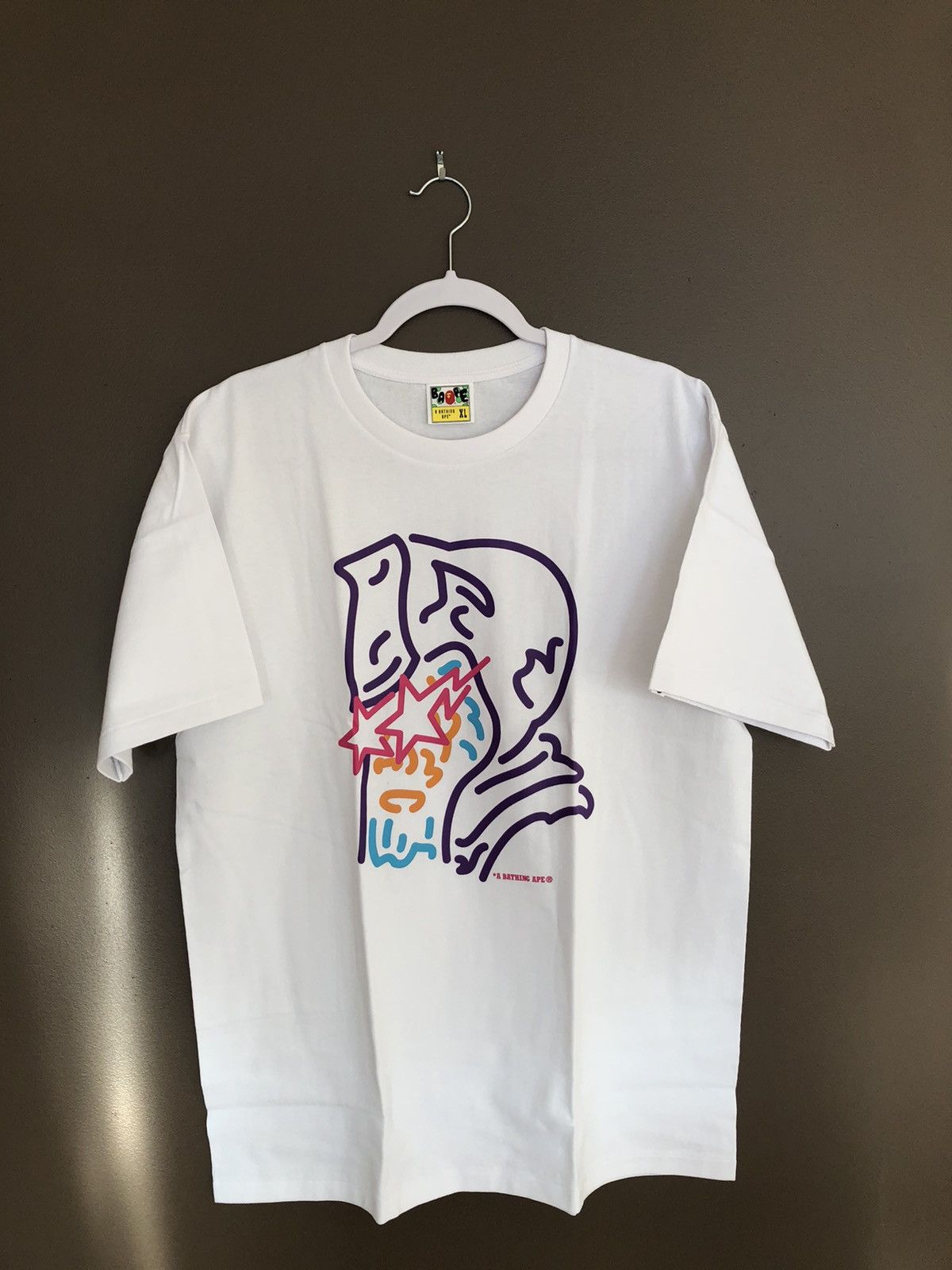 Bape Bape Neon Sign General Tee | Grailed