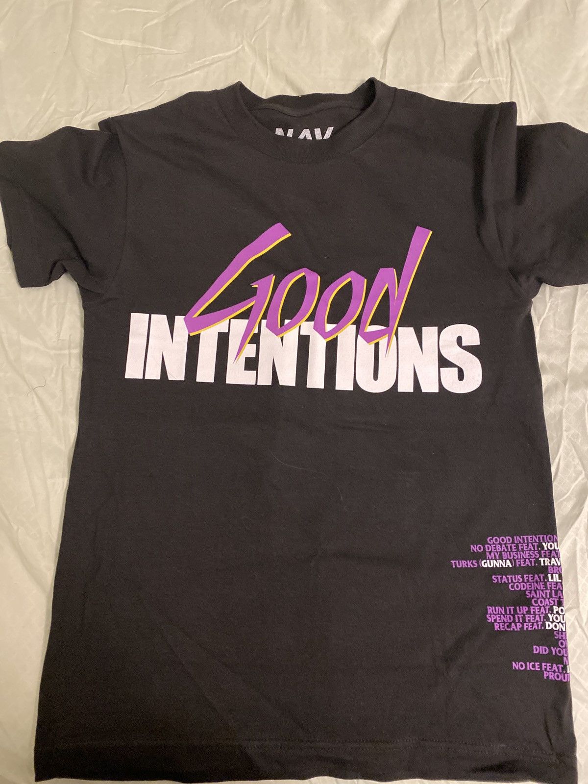 Vlone Vlone X Nav Collab (“Doves” Good Intentions) T-Shirt | Grailed