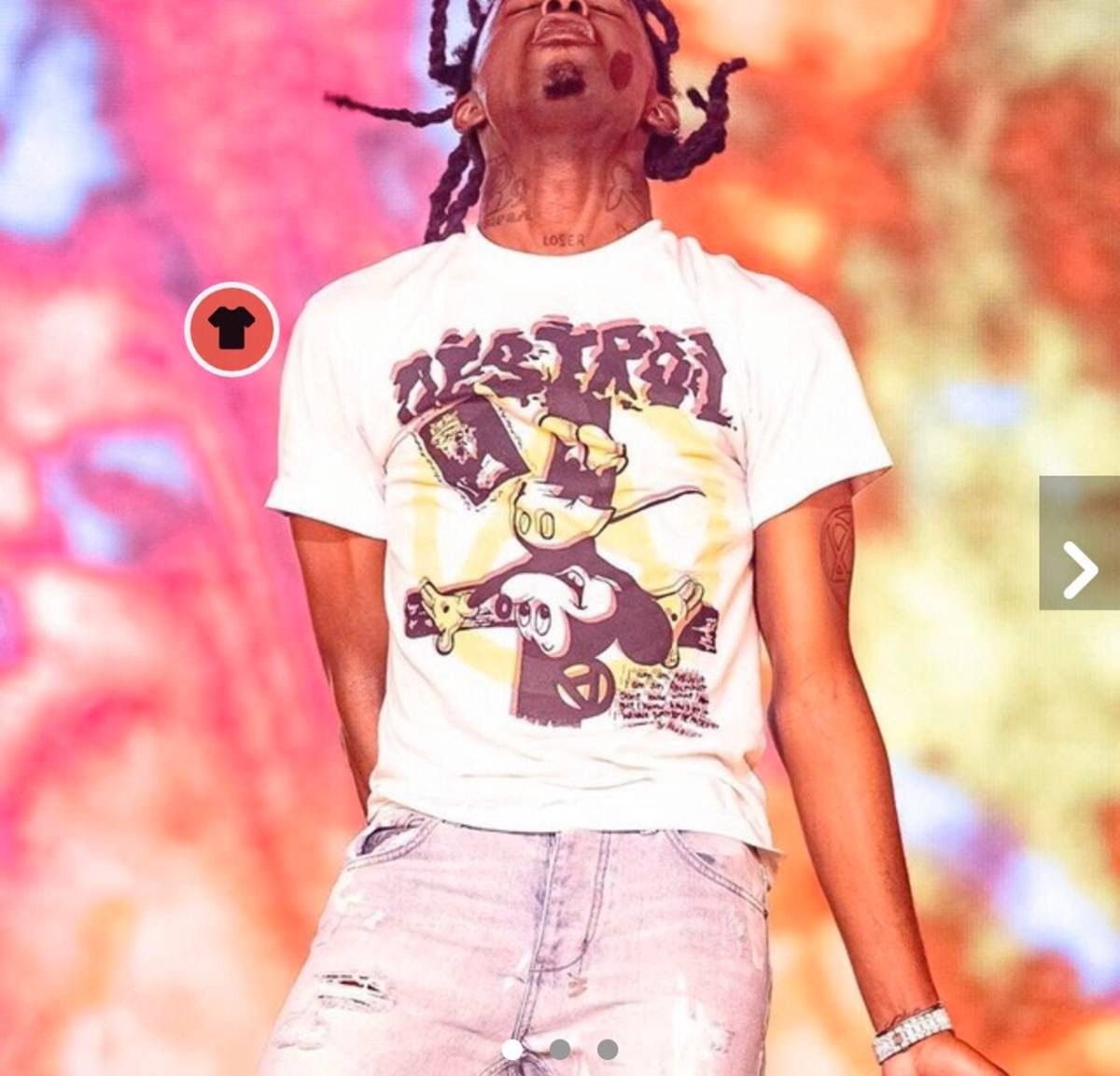 Vintage Playboi Carti Mickey Mouse Tee | Grailed