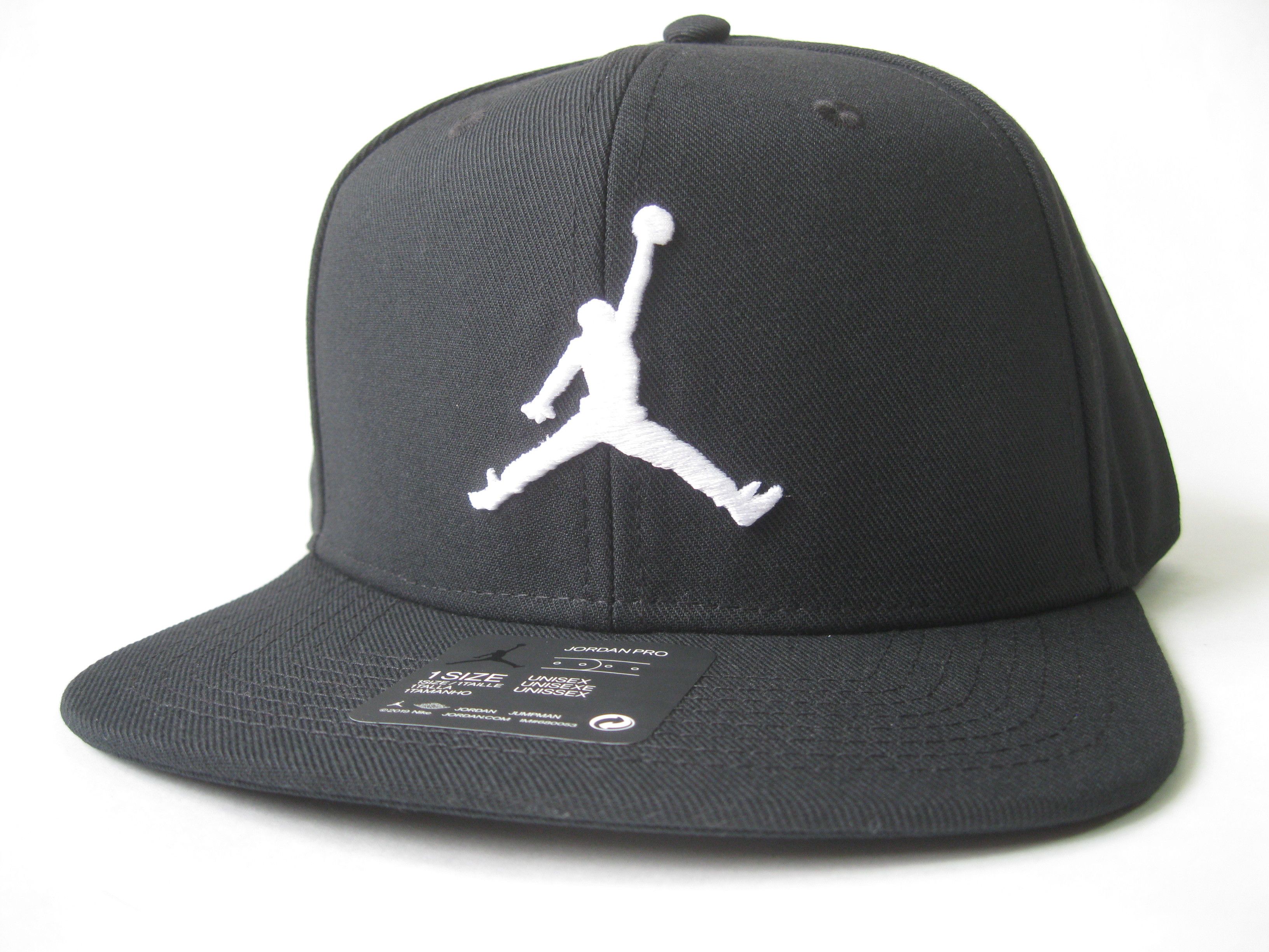 Jordan Brand Pro Jumpman Snapback Hat Black Baseball Cap | Grailed