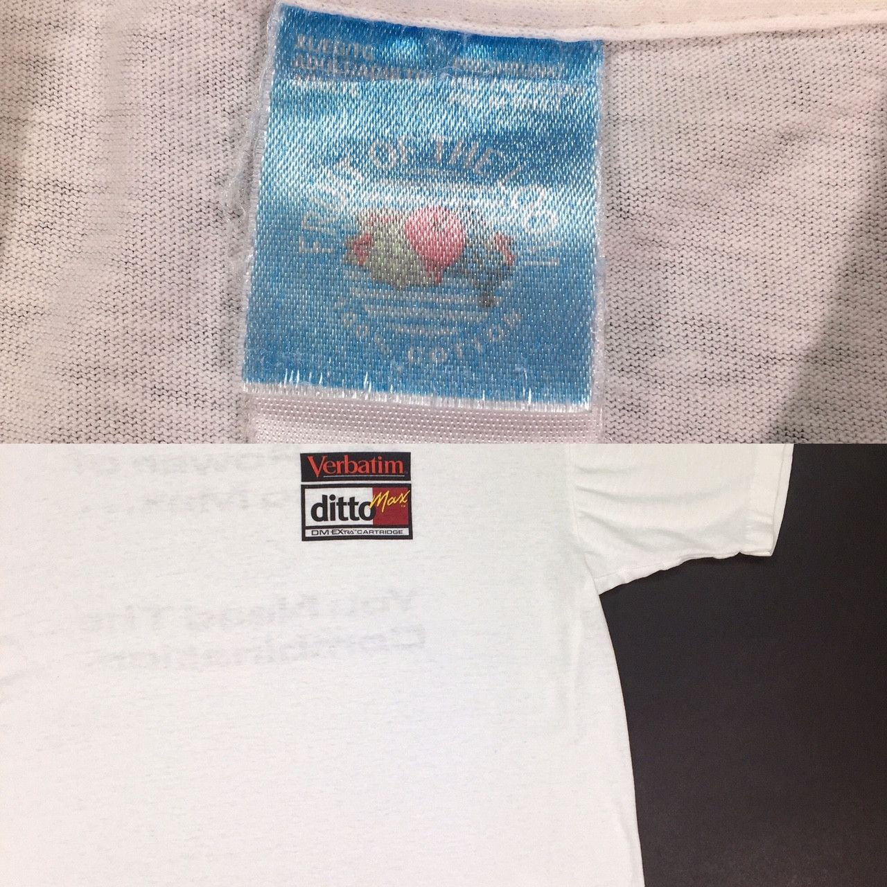 Fruit Of The Loom × Vintage 90s Verbatim Ditto Max vintage tech tee ...