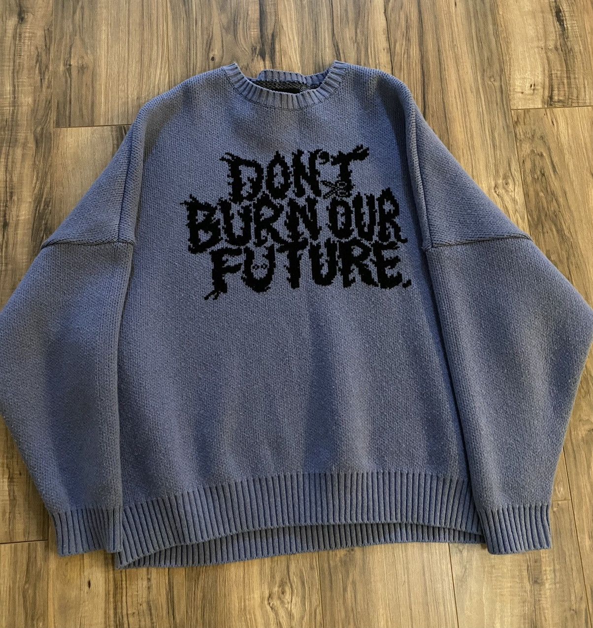 Other Don’t Burn Our Future Oversized Sweater Size Large (XXL) | Grailed