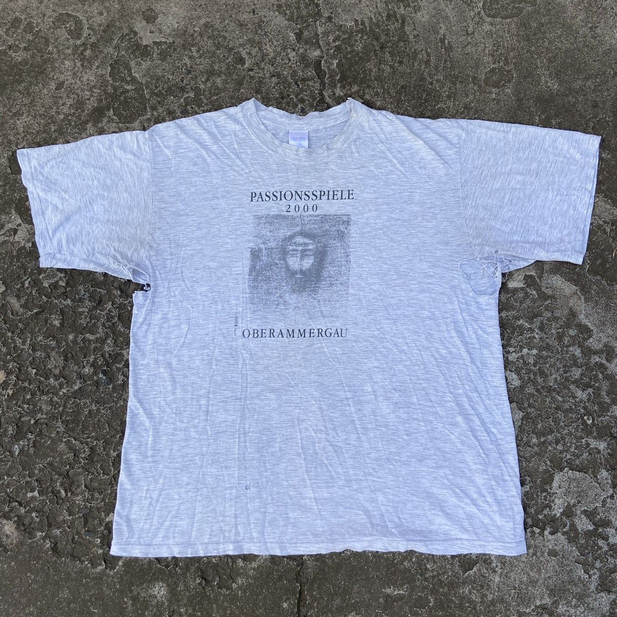 Art × Very Rare × Vintage THRASHED JESUS DISTRESSED FADED T SHIRT | Grailed