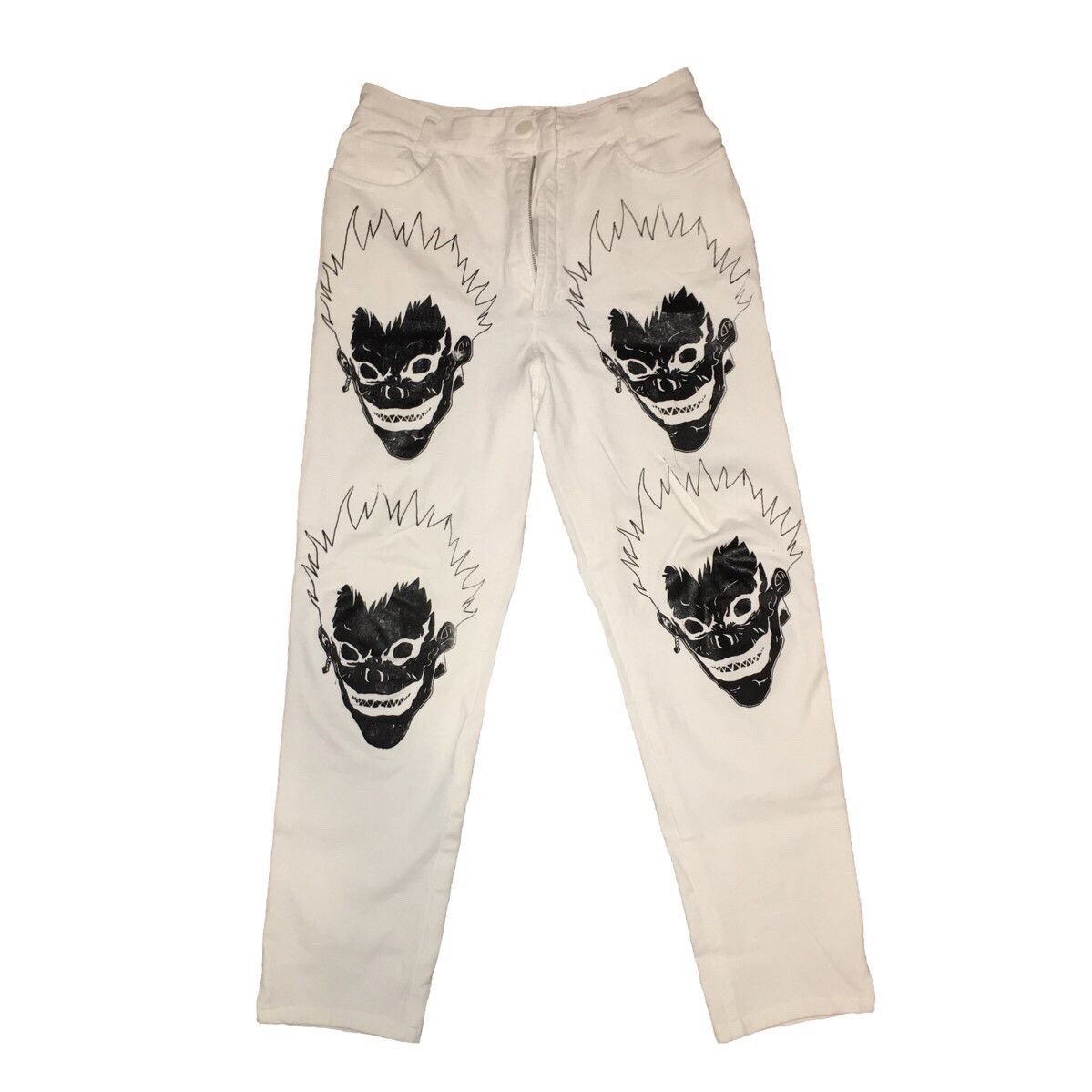Custom 1/1 Ryuk death note anime custom jeans | Grailed