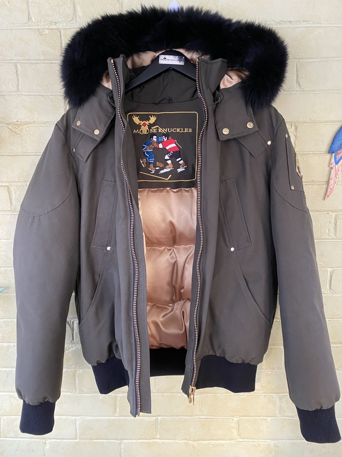 Gold Moose Knuckle Gold series Bomber | Grailed