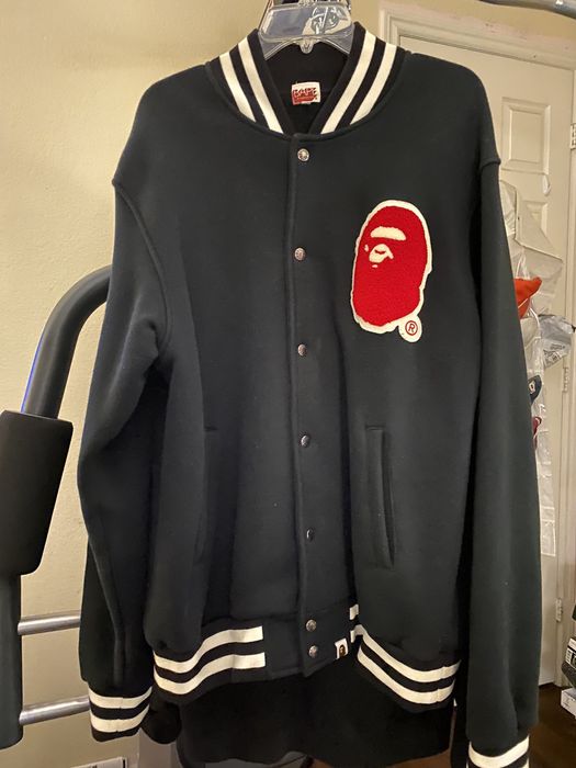 Bape Varsity Jacket | Grailed