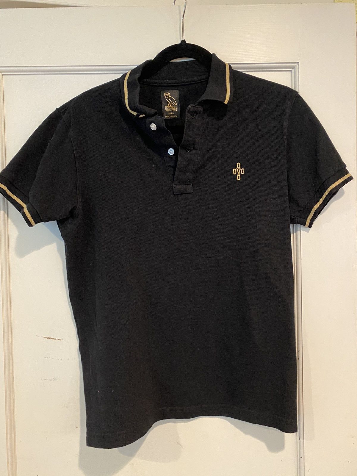 Octobers Very Own OVO Classic owl Polo Shirt Black | Grailed