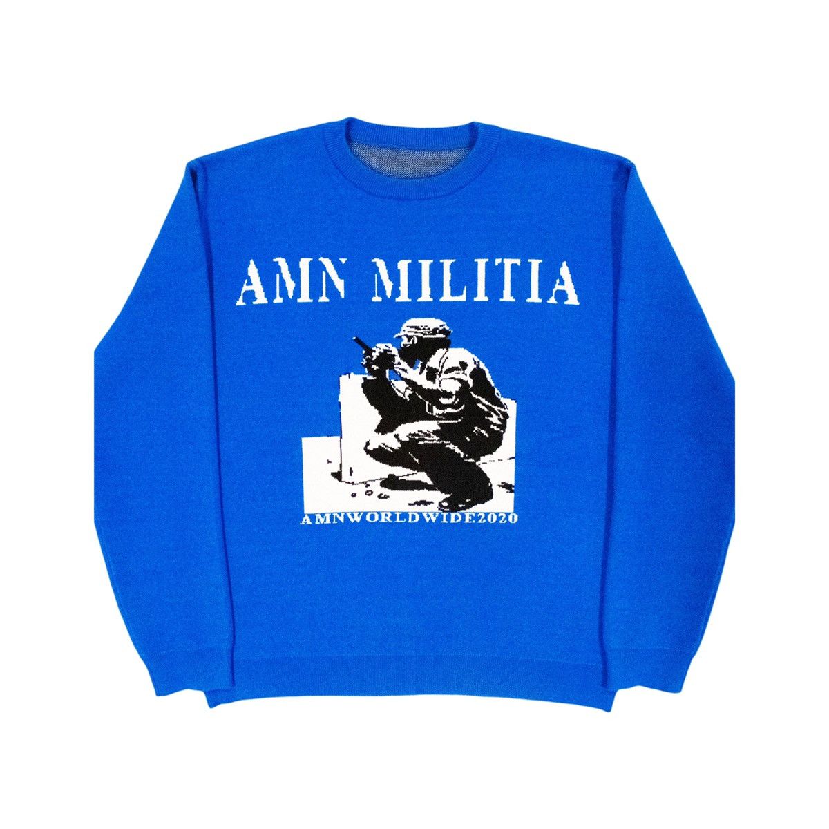Any Means Necessary 1of1 AMN Militia Knitted Sweater | Grailed