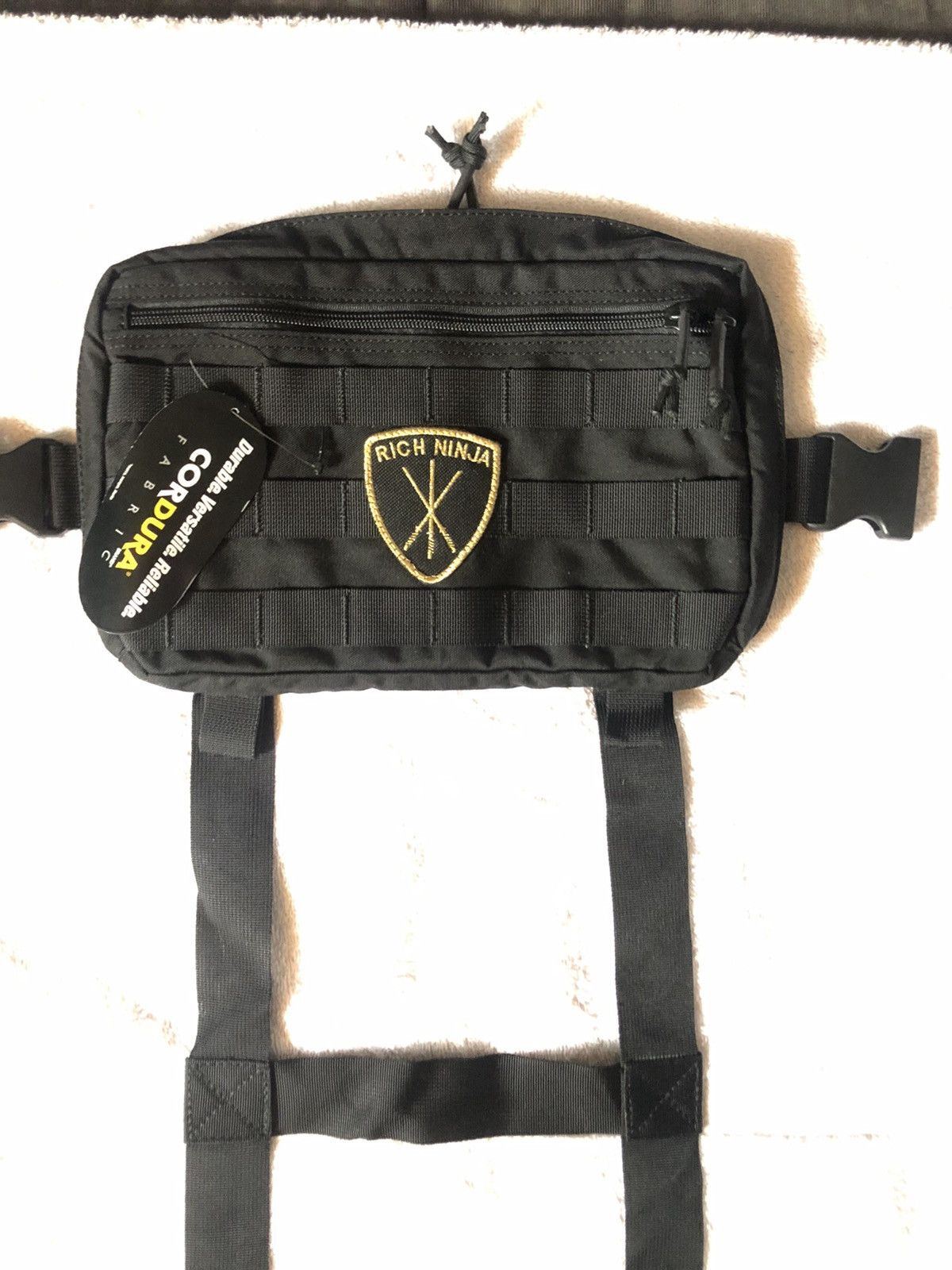 Custom Chest Rig Black w/ Gold Shoulder Bag Custom Cordura Fabric | Grailed