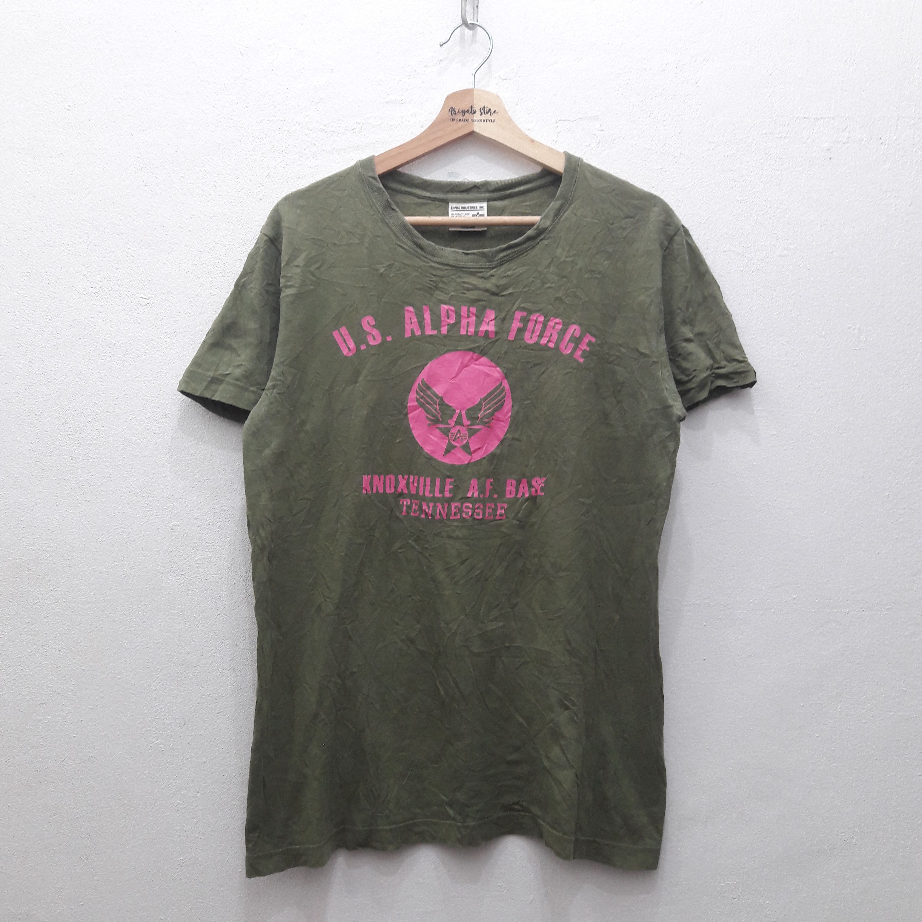 Alpha Industries Alpha industrie U.S ALPHA FORCE military army tshirt ...