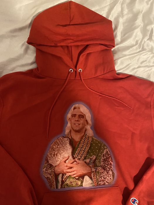 Wwf Westside Gunn x Fourth Rope Ric Flair Griselda Hoodie Red | Grailed