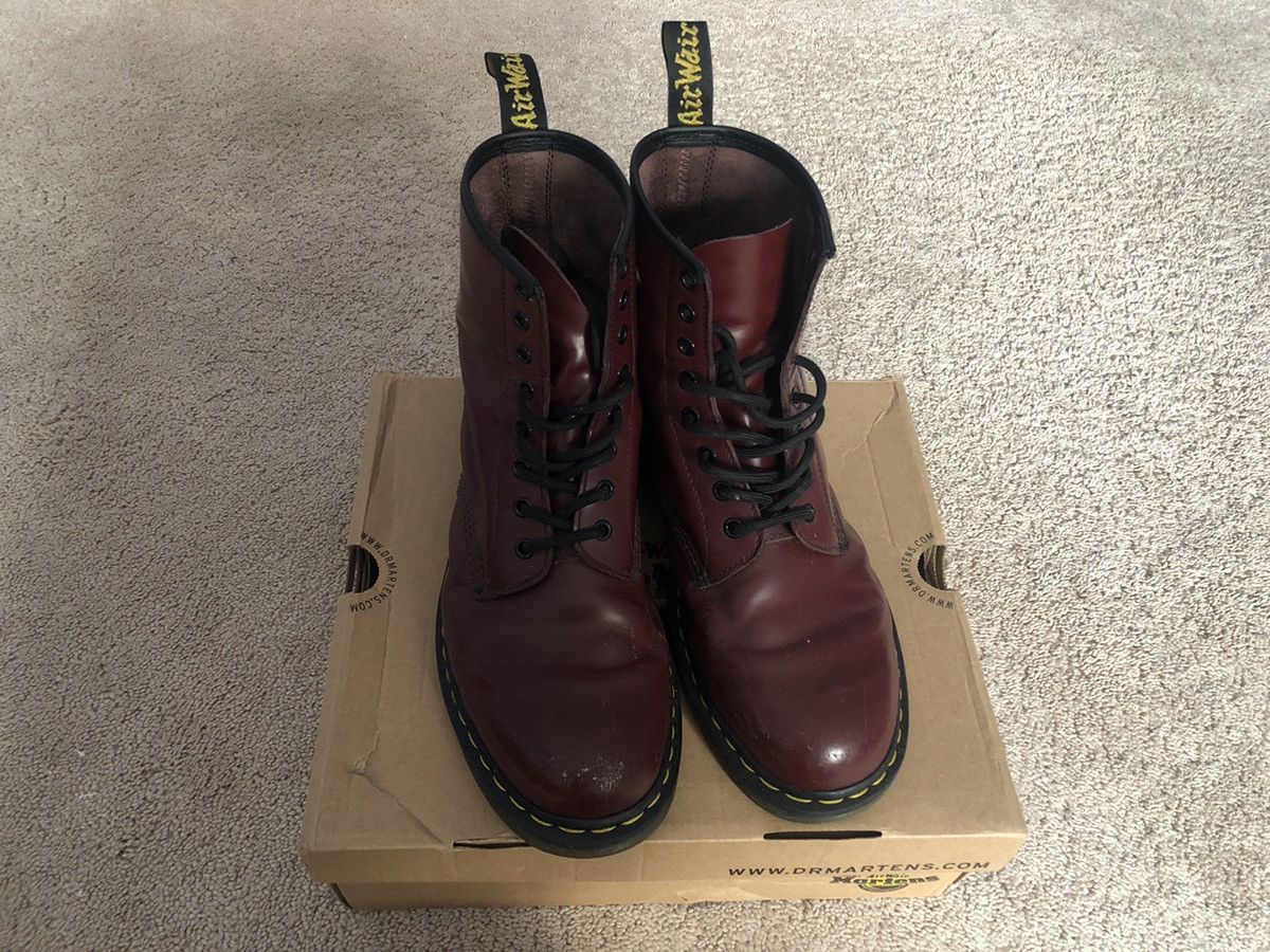 Dr. Martens Doc Marten 1460 Combat Boot Cherry Red | Grailed