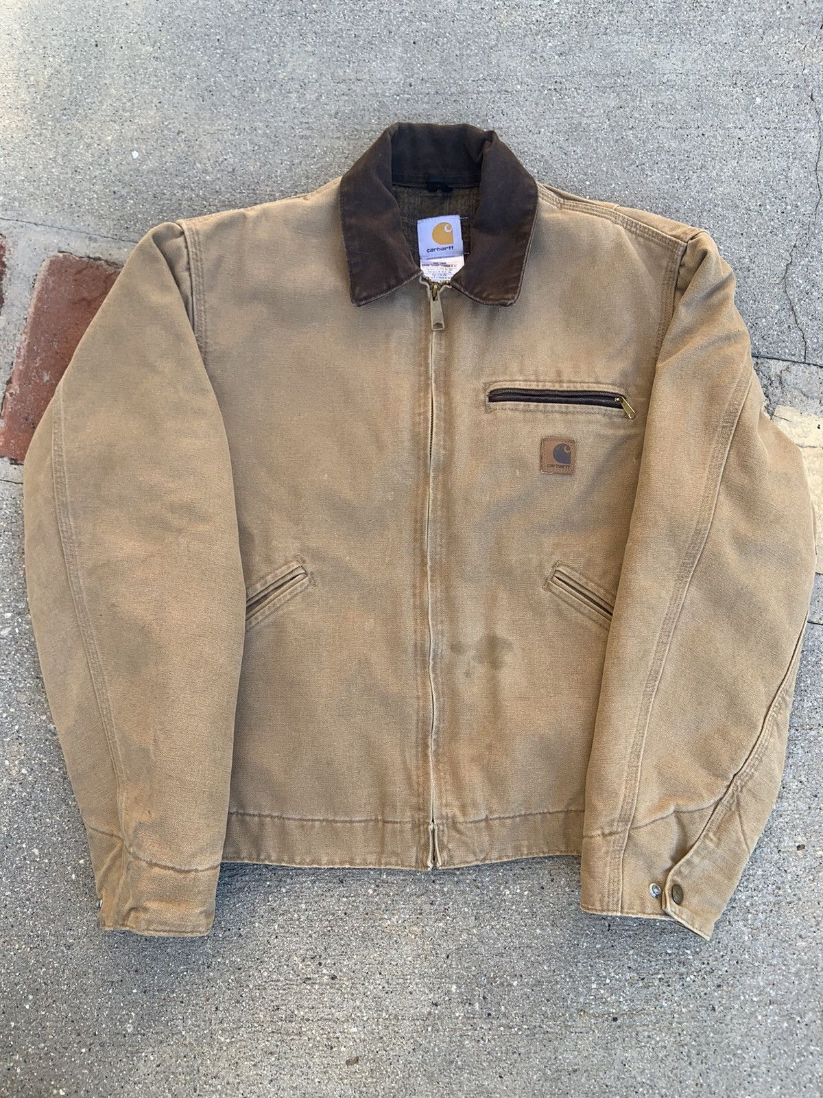 Vintage Vintage carhartt detroit work jacket | Grailed