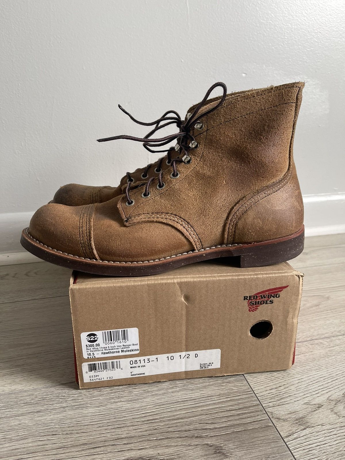 Red Wing Red Wing 8113 Heritage Hawthorne Suede Iron ranger boots | Grailed