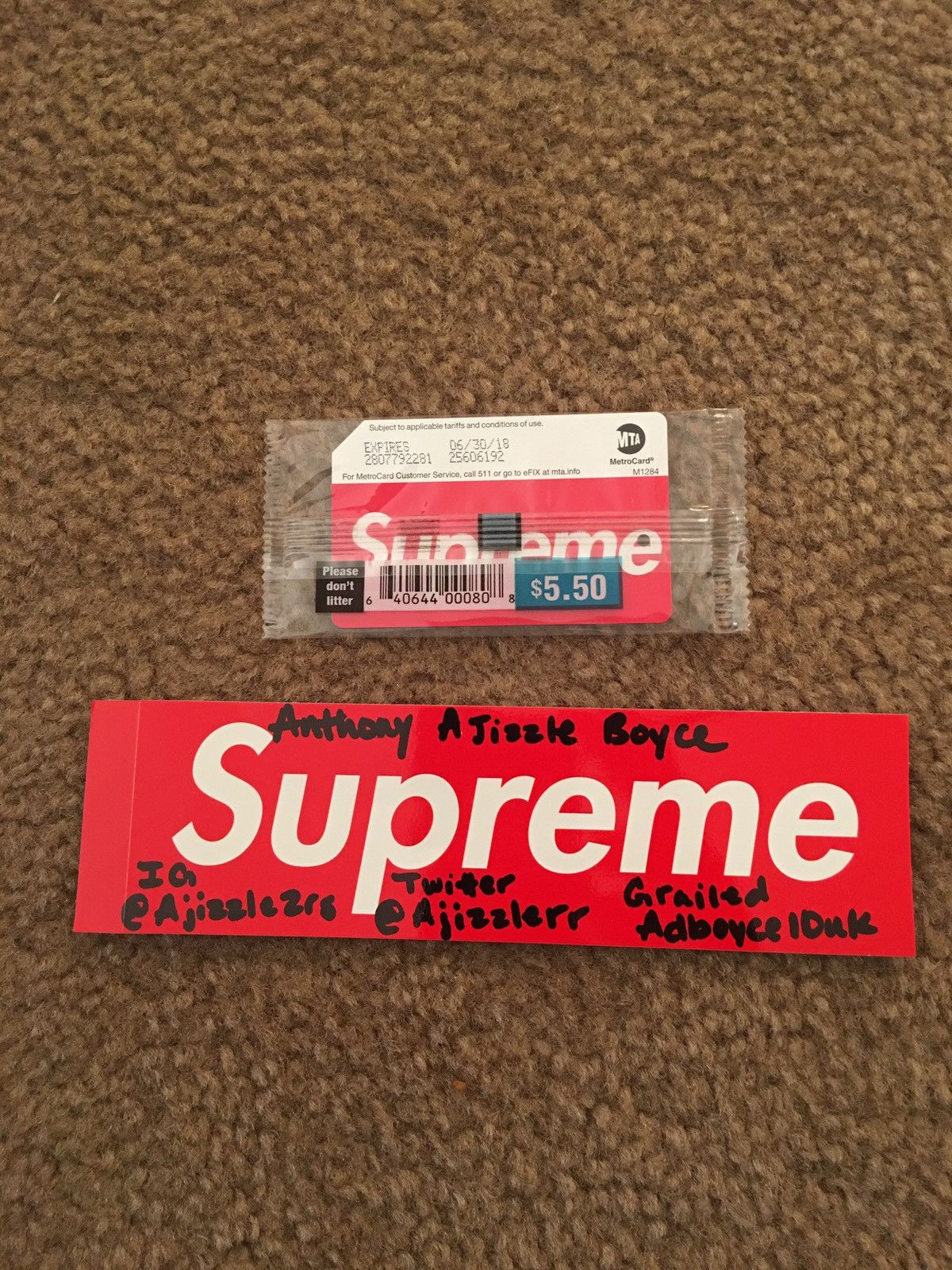 Supreme Supreme Metro Card | Grailed