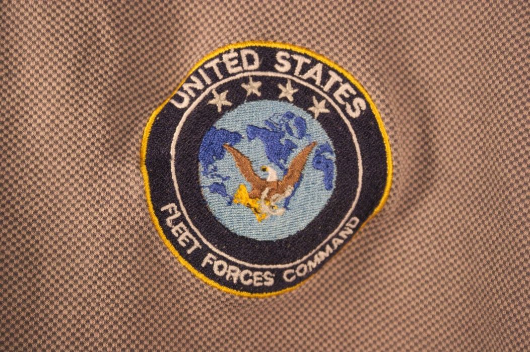 Izod IZOD Men's Polo Shirt US FlEET FORCES COMMAND Patch | Grailed