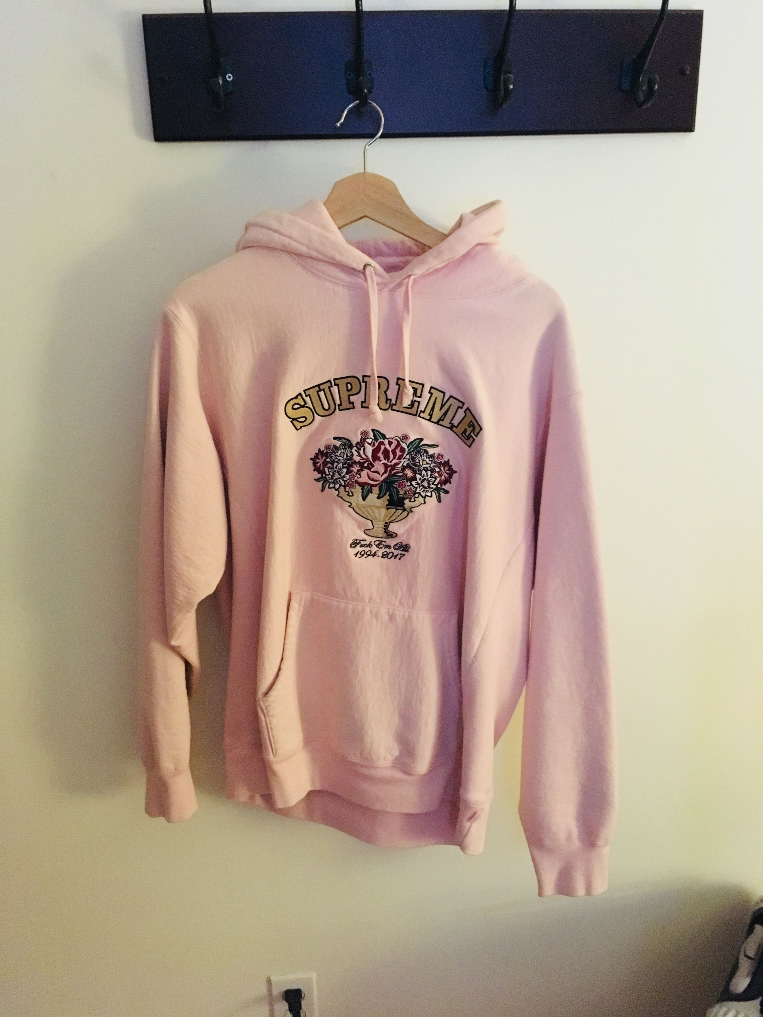 Supreme supreme rose hoodie | Grailed