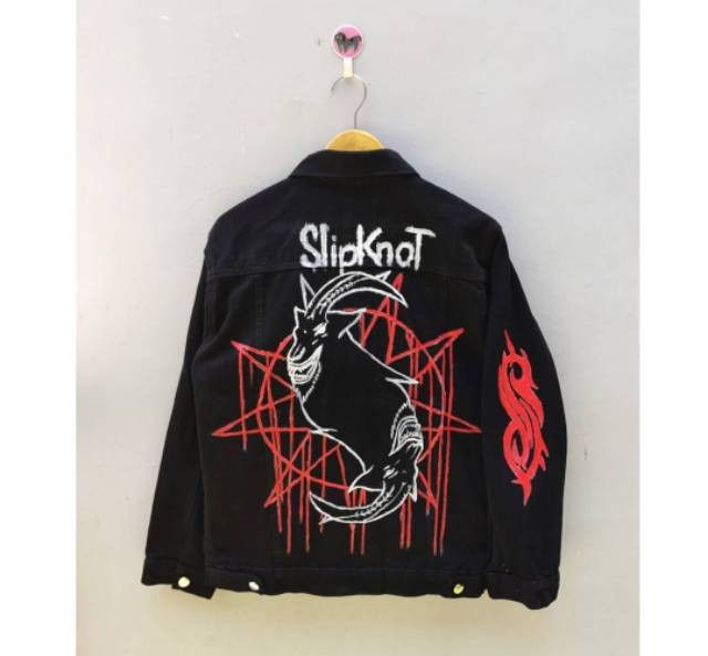 Art × Denim Jacket × Slipknot Slipknot in Jacket Denim Art | Grailed