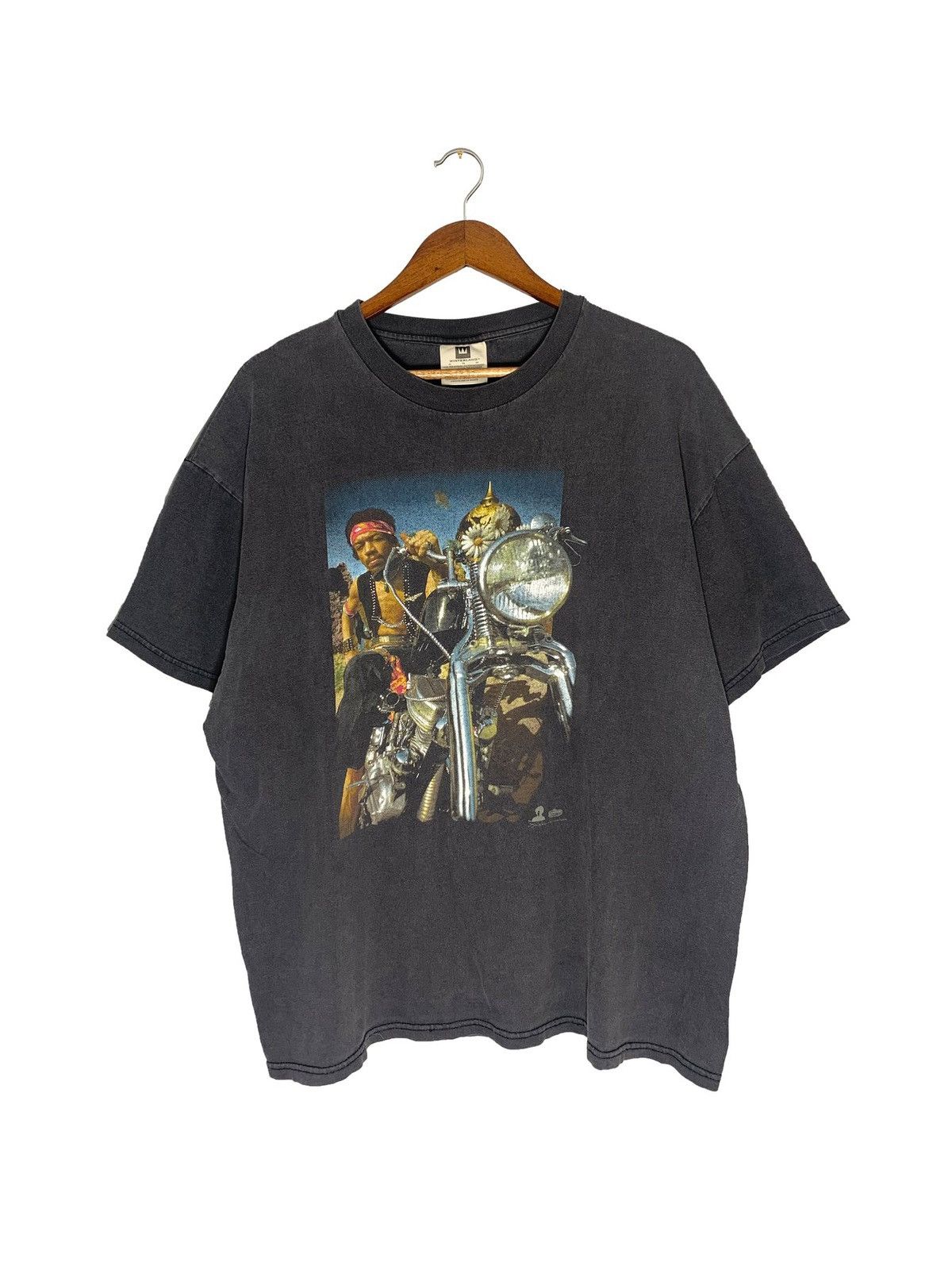 Vintage Vintage 1990 Jimi Hendrix Harley Panhead Tshirt Size XL | Grailed