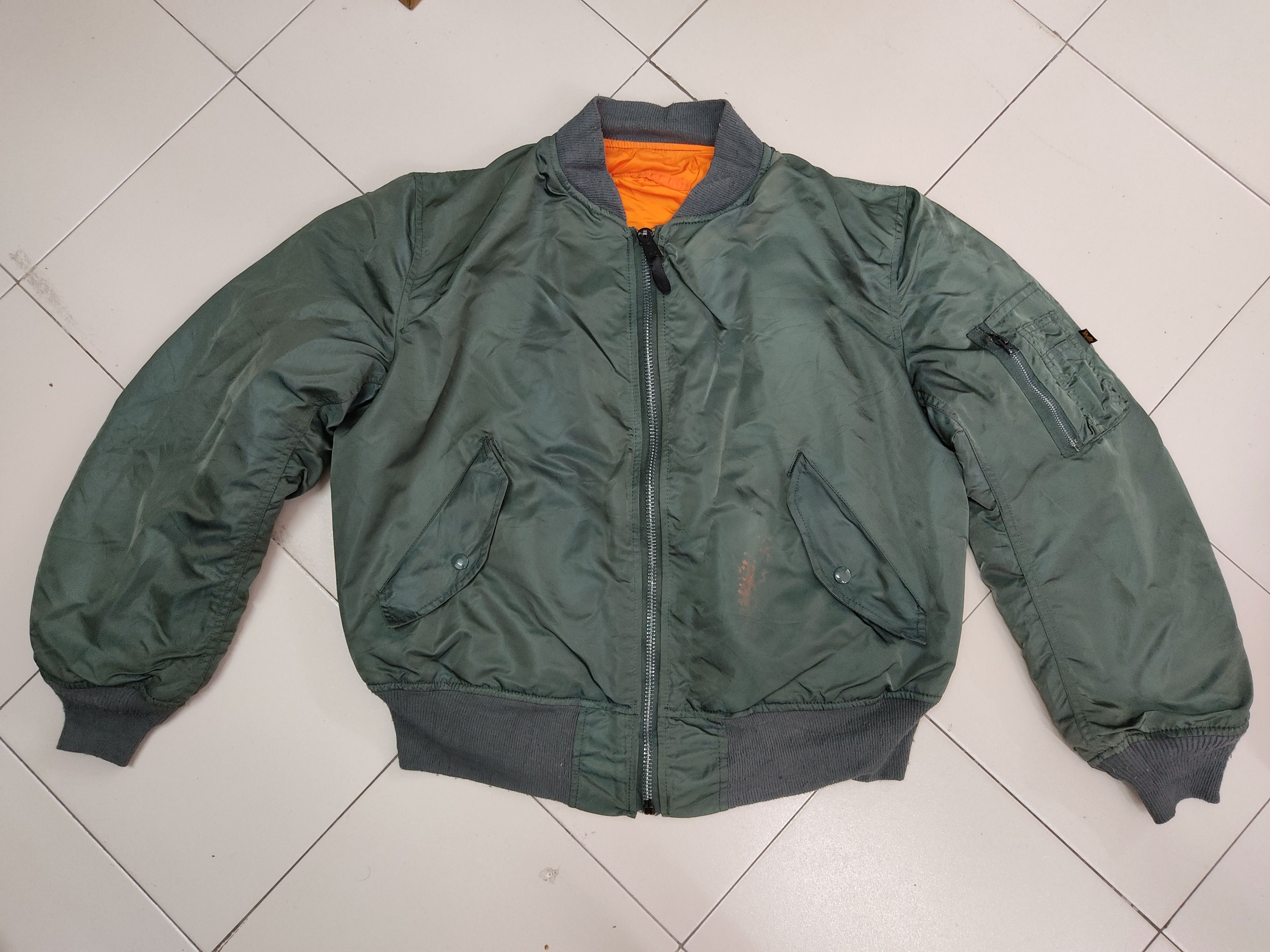 Alpha Industries × Made In Usa × Military Alpha Industries Flyers MA-1 ...