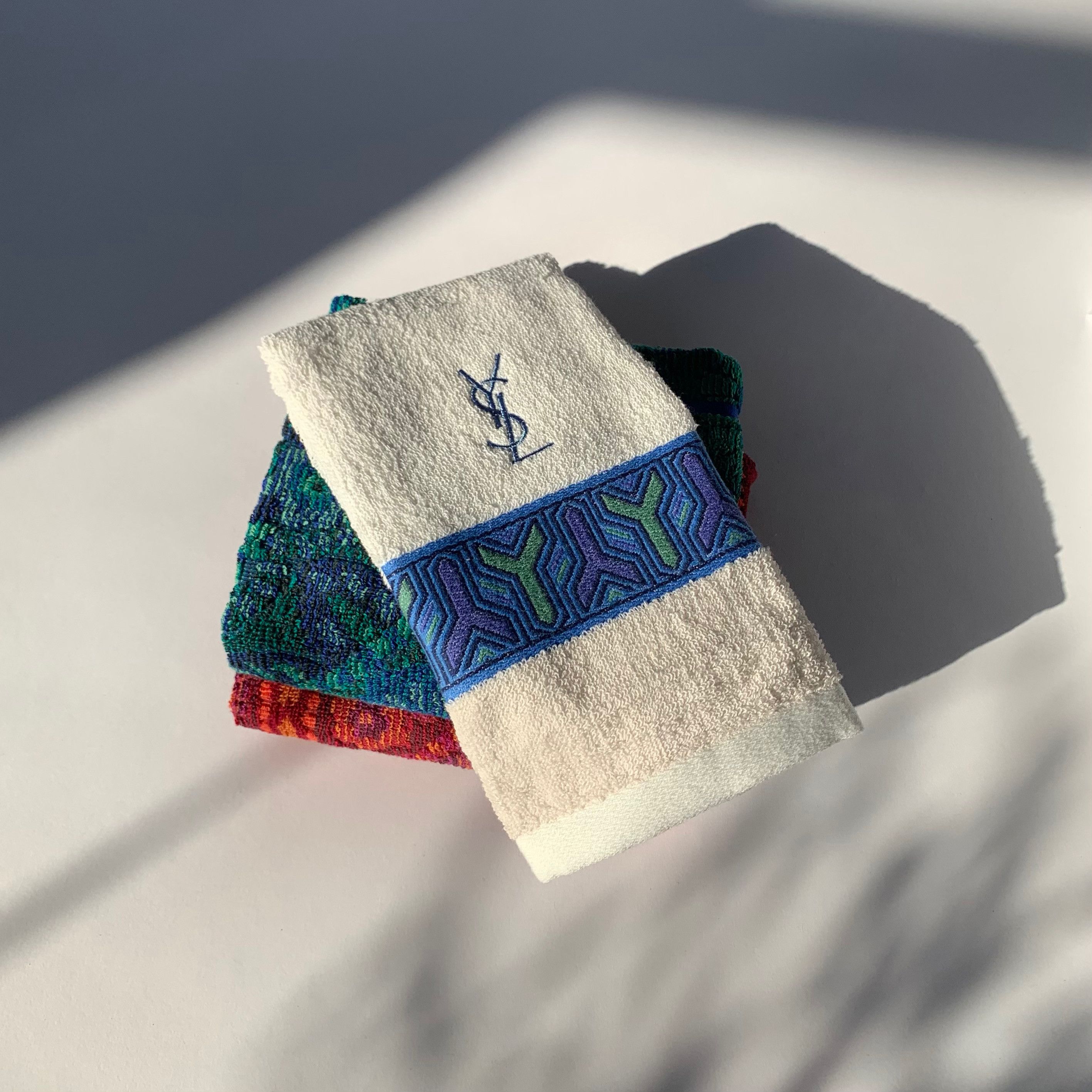 Yves Saint Laurent Vintage Yves Saint Laurent (YSL) Hand Towels, Set of ...