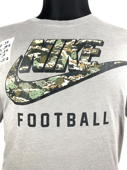 Nike Tshirt Vintage Nike Football Camo Big Logo | Grailed