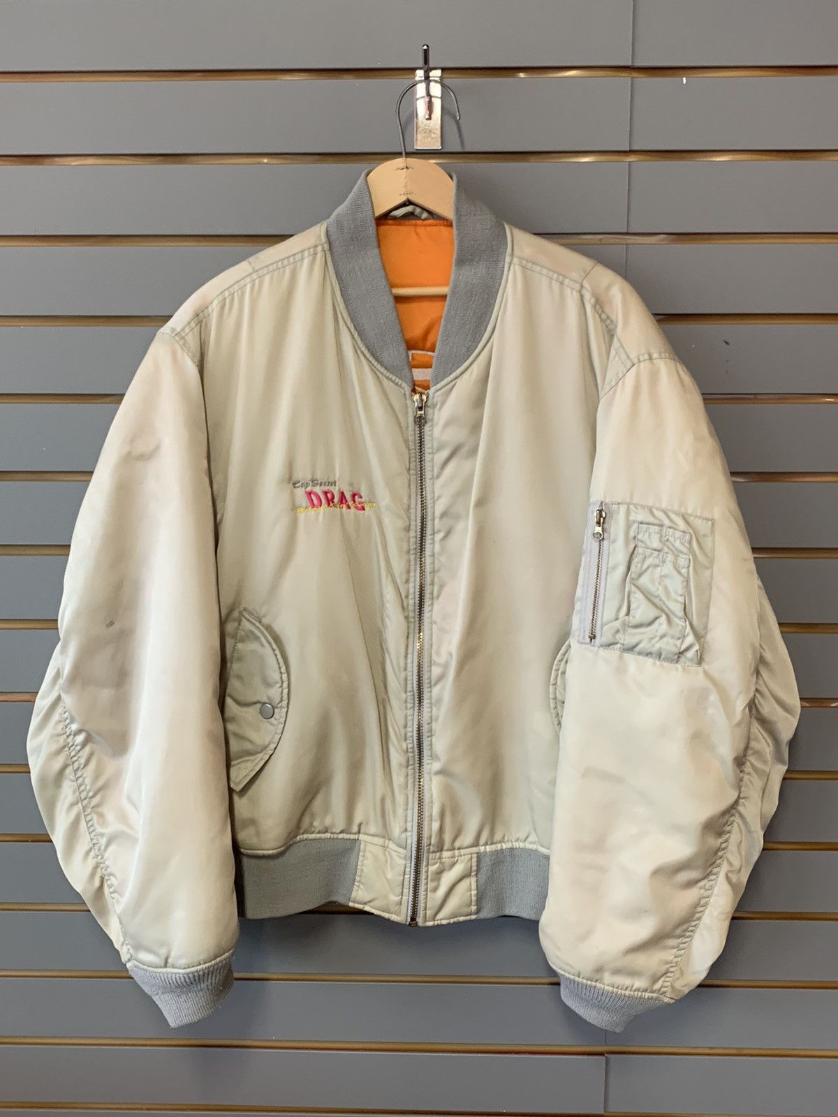 Japanese Brand × Vintage Top Secret Japan Drag/Race Gen 1 Bomber Jacket ...