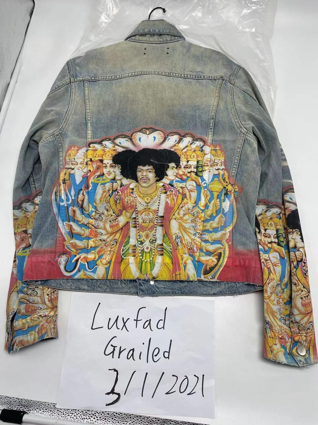 Amiri amiri jimi hendrix trucket jacket | Grailed