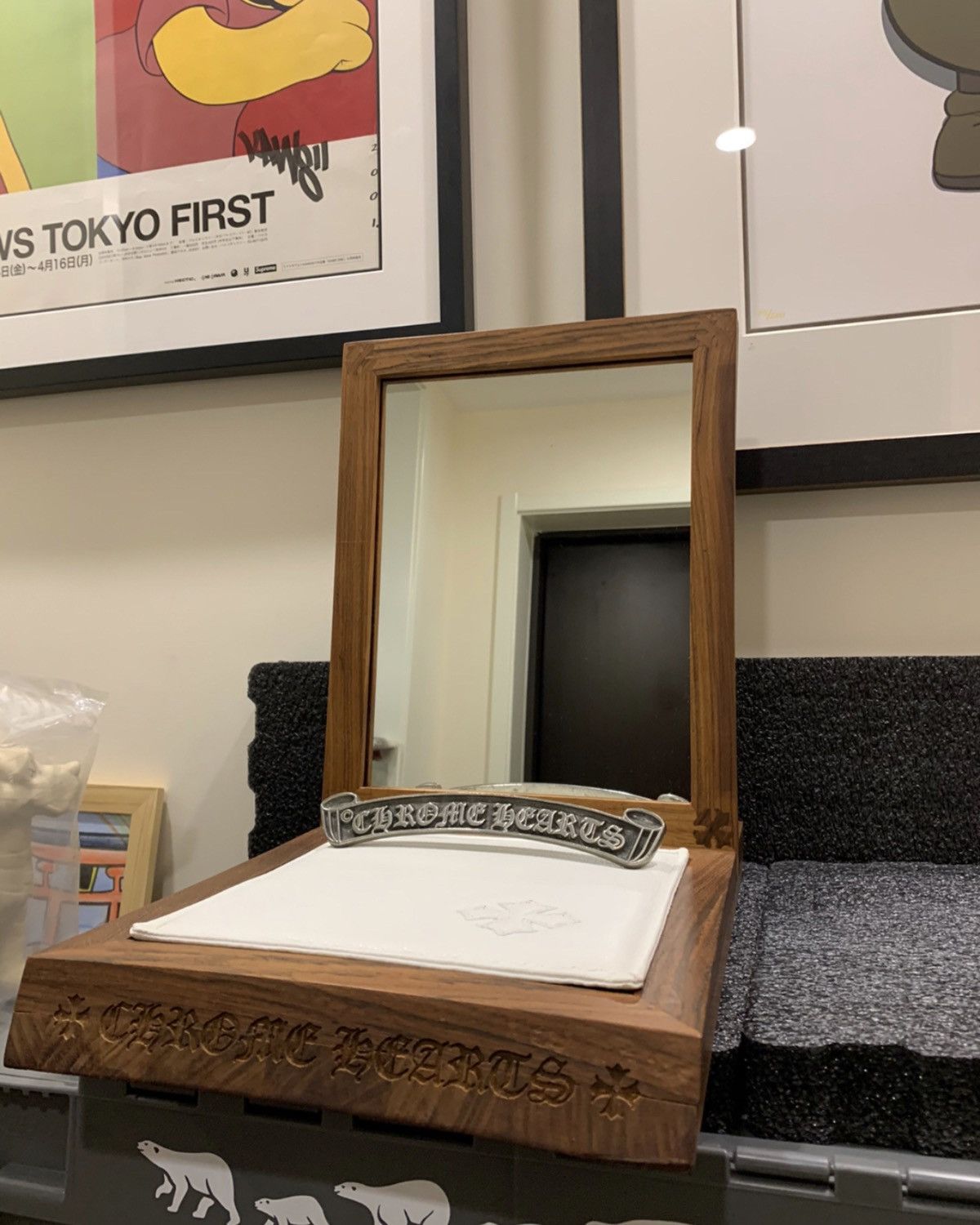 Chrome Hearts Chrome Hearts Ebony Mirror stand | Grailed