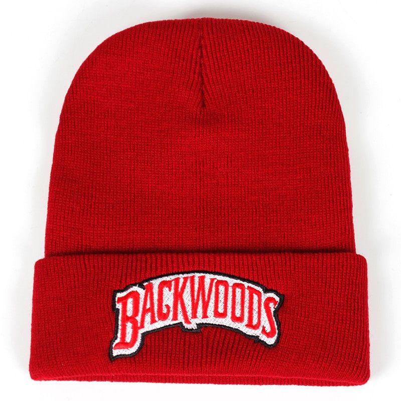 Custom Backwoods Custom Embroidered Red Beanie | Grailed