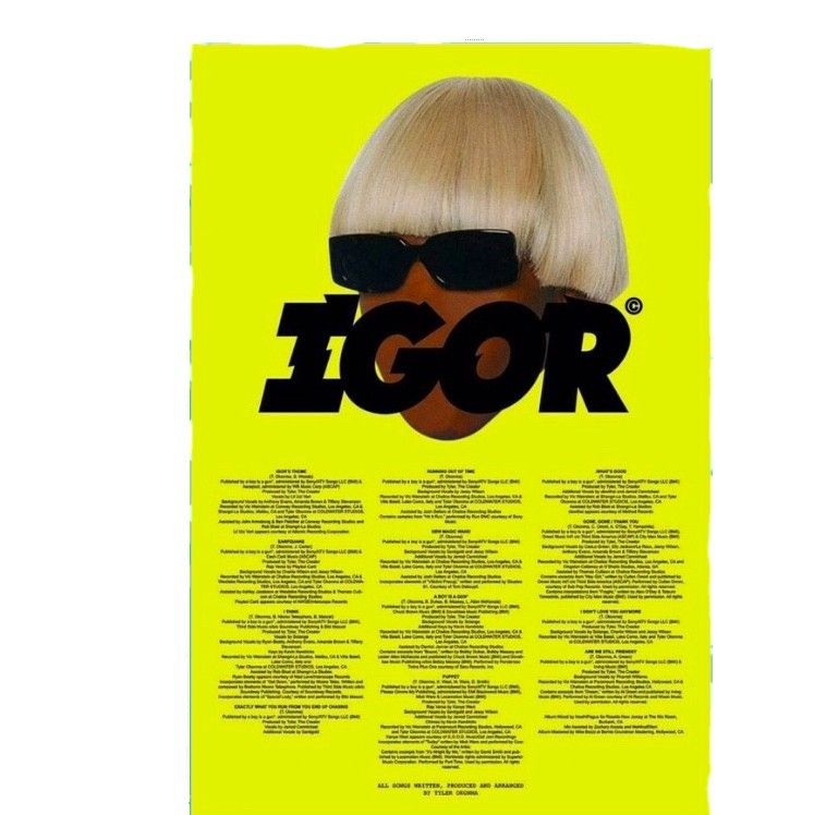 Golf Wang Igor faceless poster , all songs + credits from the album ...