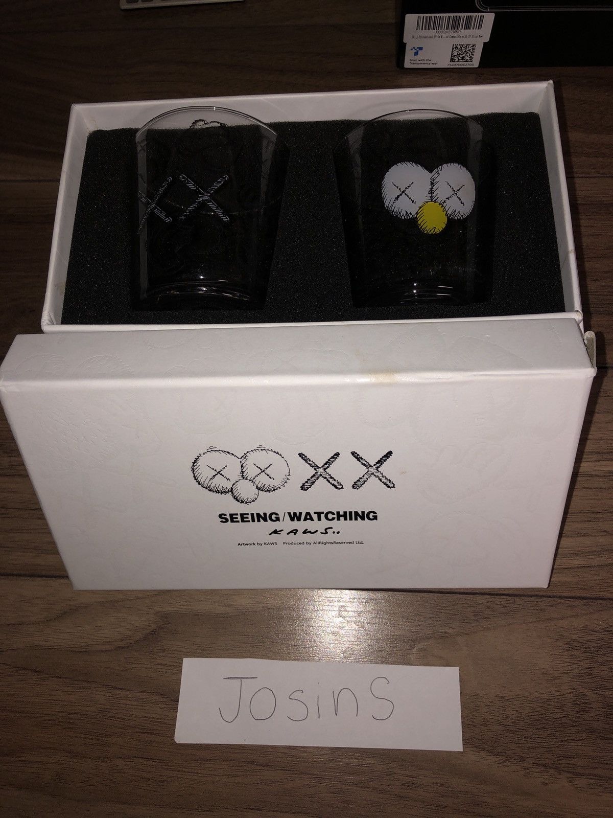 Kaws Kaws Seeing/Watching Eyes Glass Set | Grailed
